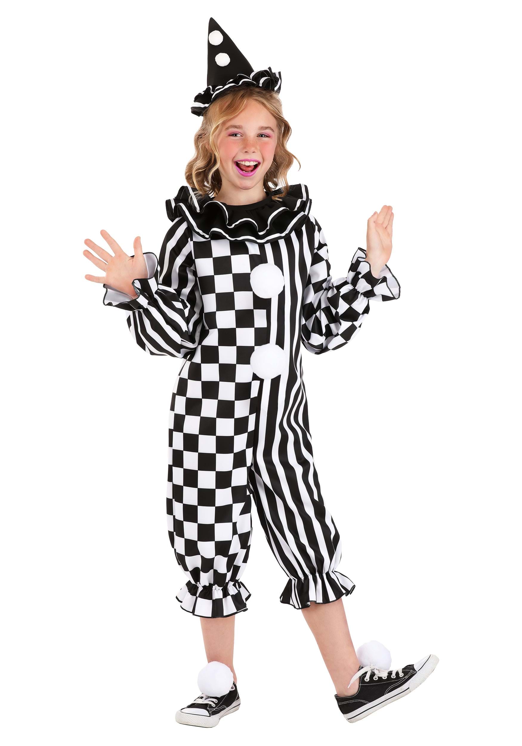 HalloweenCostumes.com FUN Costumes Giddy Gothic Clown Girl's Costume ...