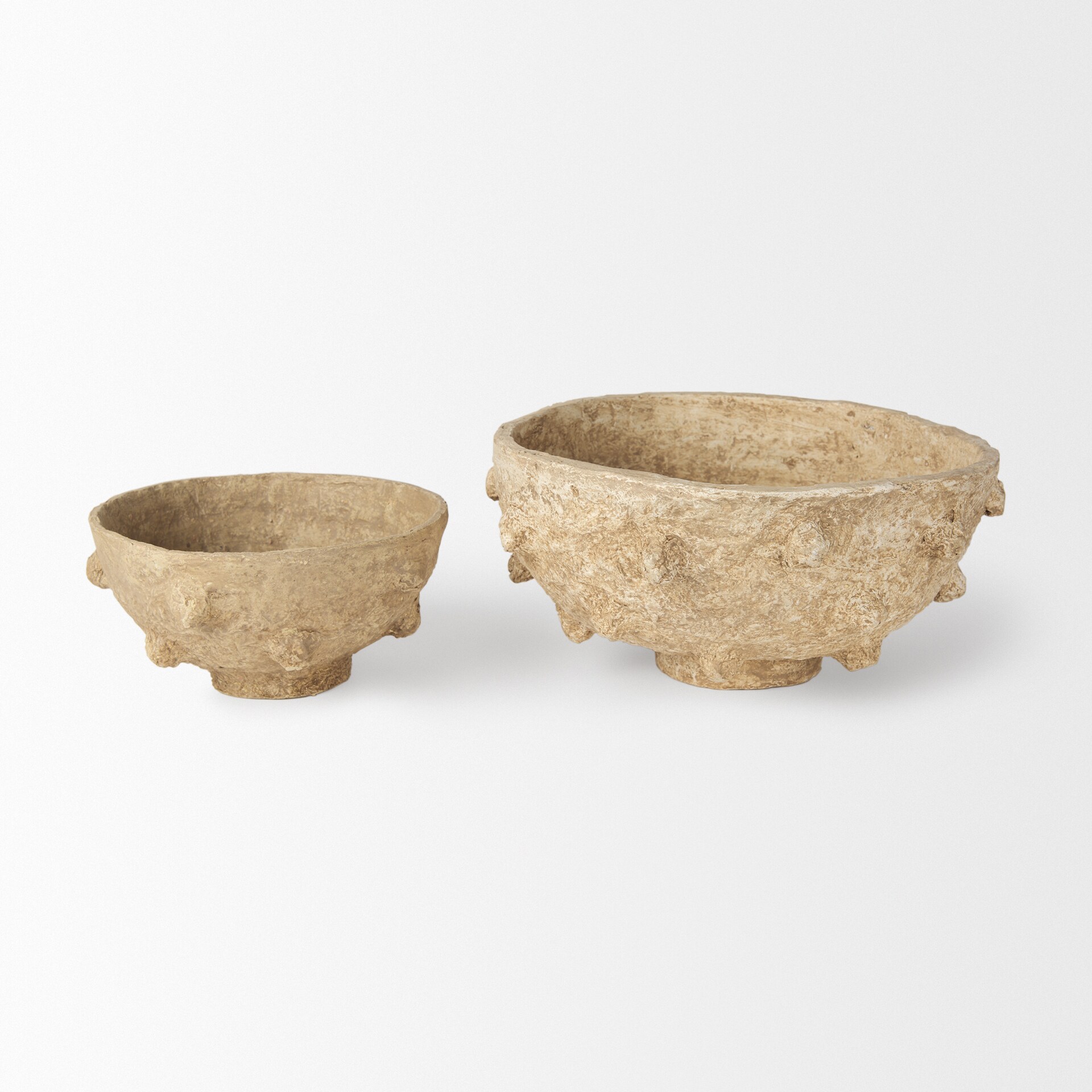 Mercana Off-white Paper Farmhouse Decorative bowl in the Decorative ...
