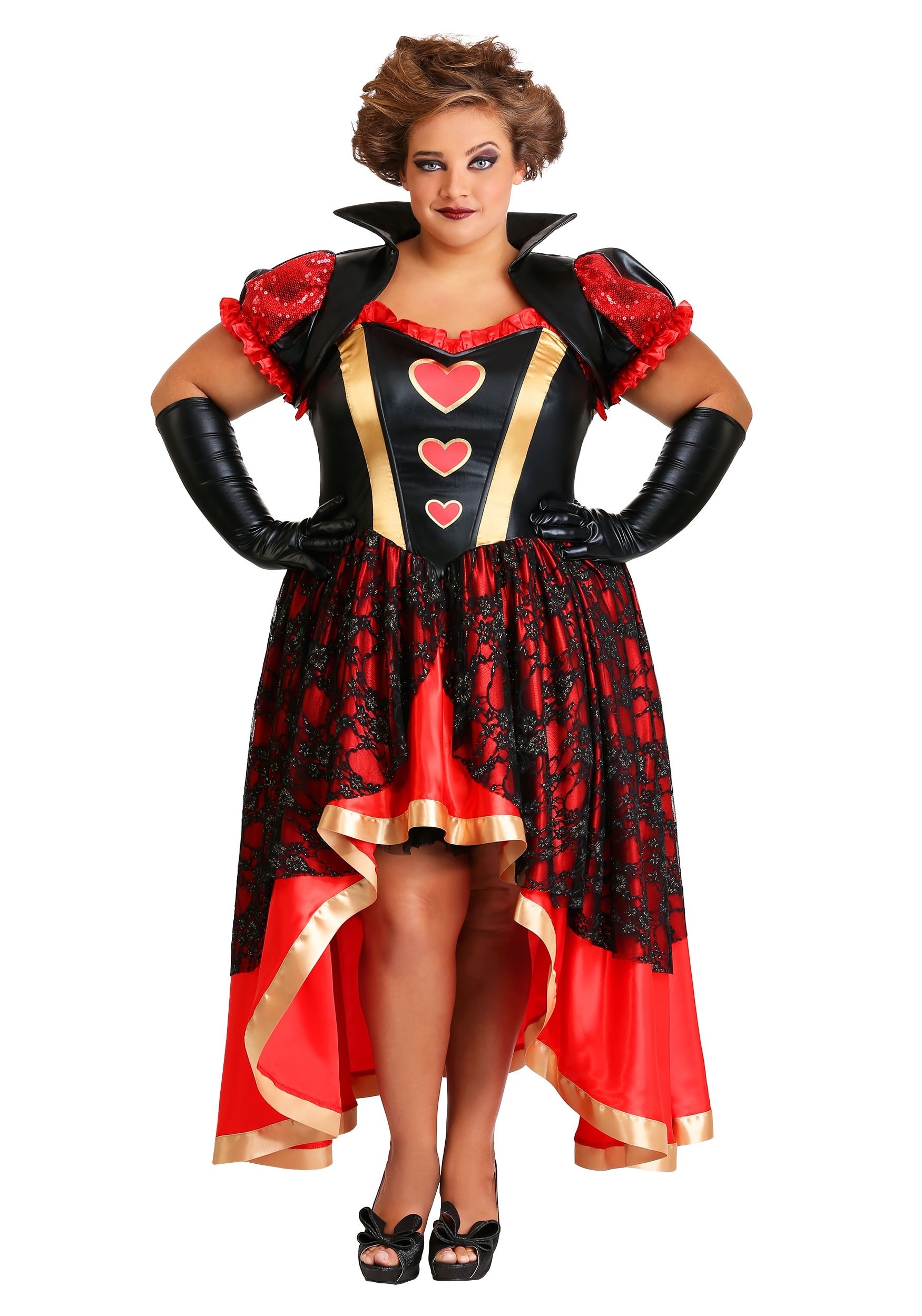 HalloweenCostumes.com FUN Costumes Plus Size Dark Queen of Hearts Women ...