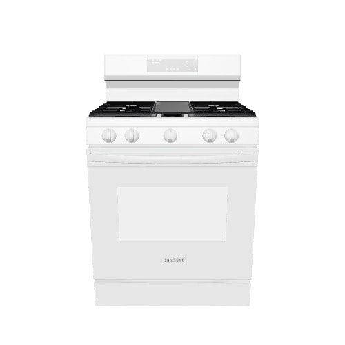 Samsung 30-in 5 Burners 6-cu ft Freestanding Smart Natural Gas Range ...