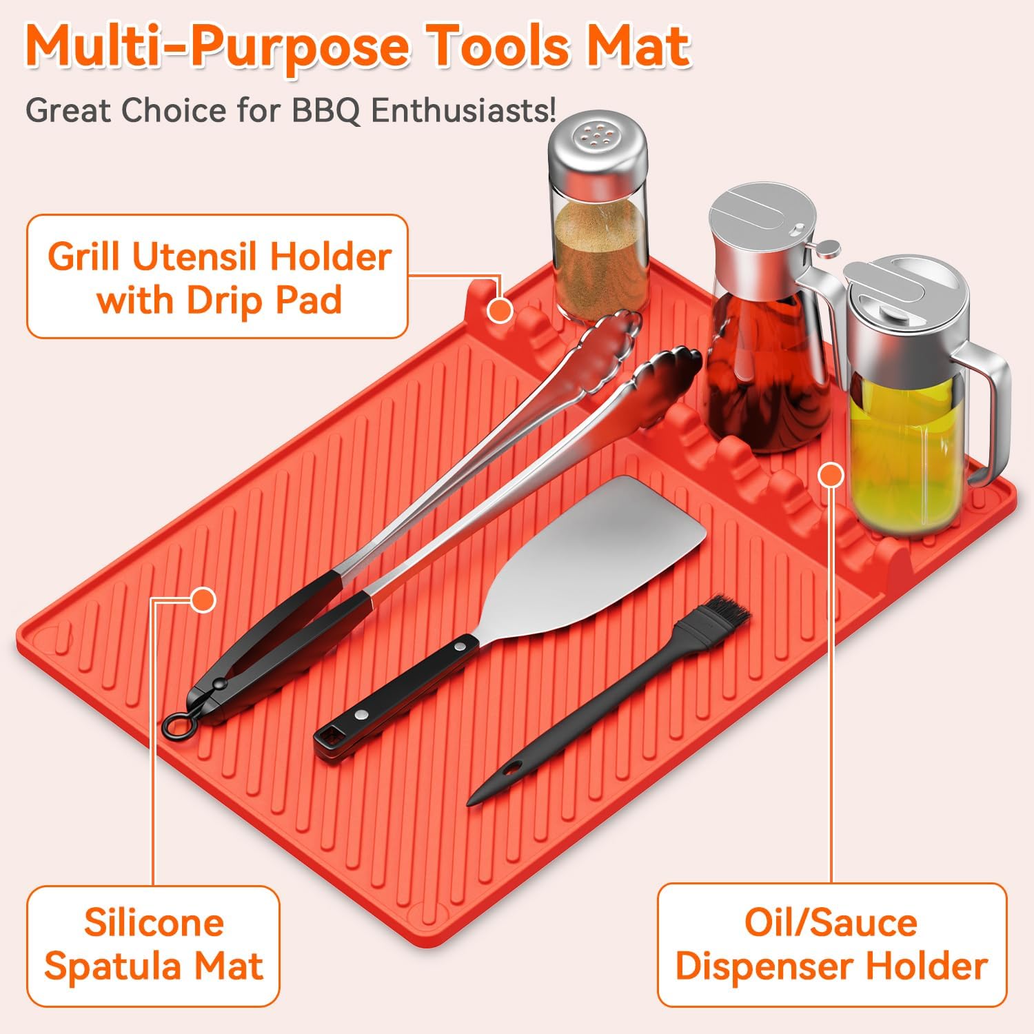 Protebox Silicone Griddle Mat for Blackstone Magnetic Silicone Grill ...