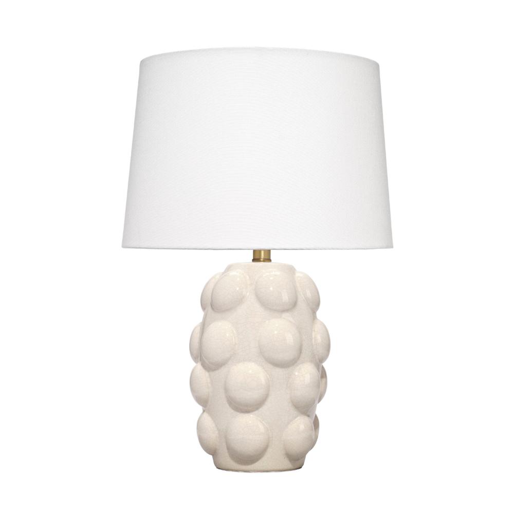 Benzara Table Lamps 20-in White, Cream, Silver 3-way Table Lamp with ...