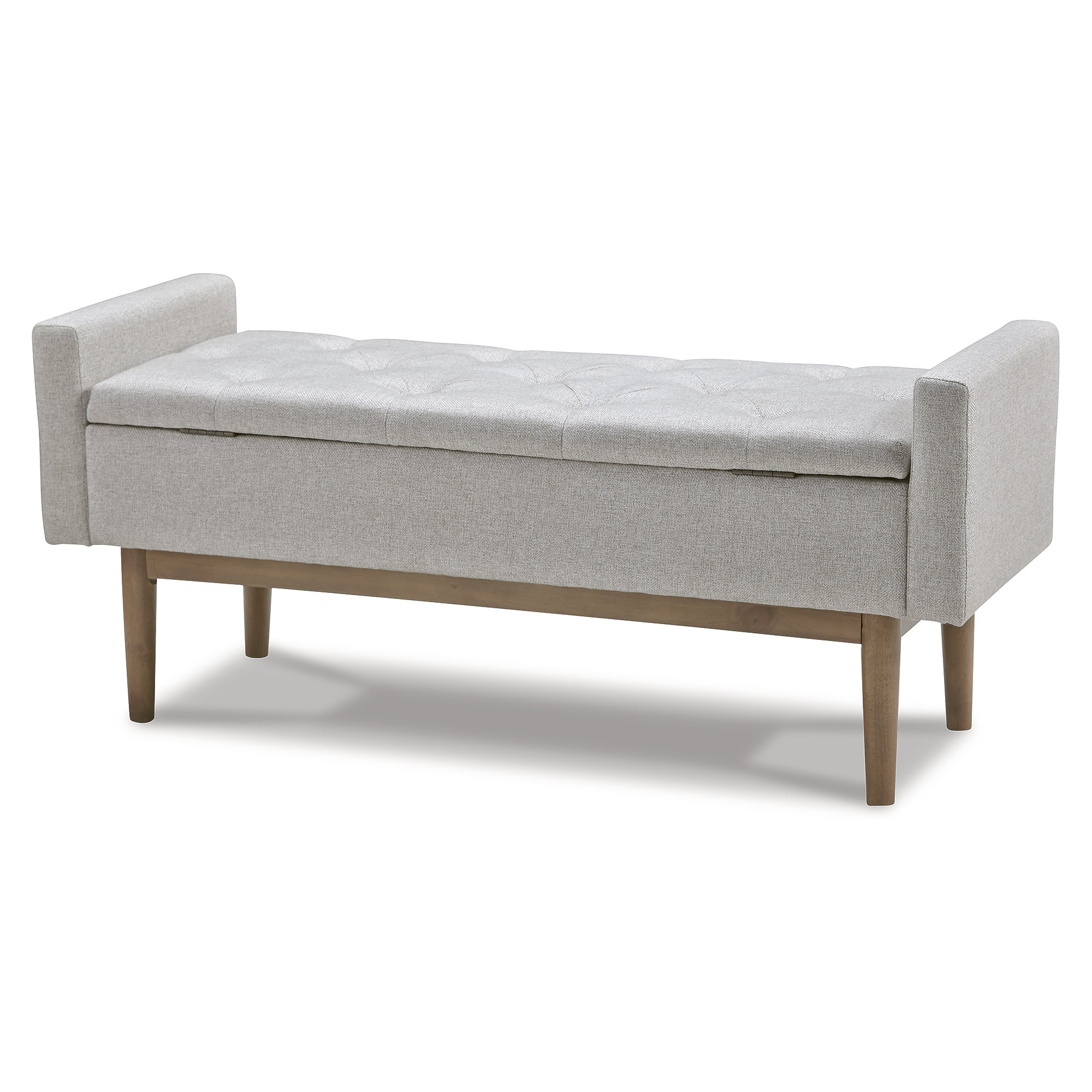 Signature Design by Ashley Briarson Storage Bench Mid Century Style ...