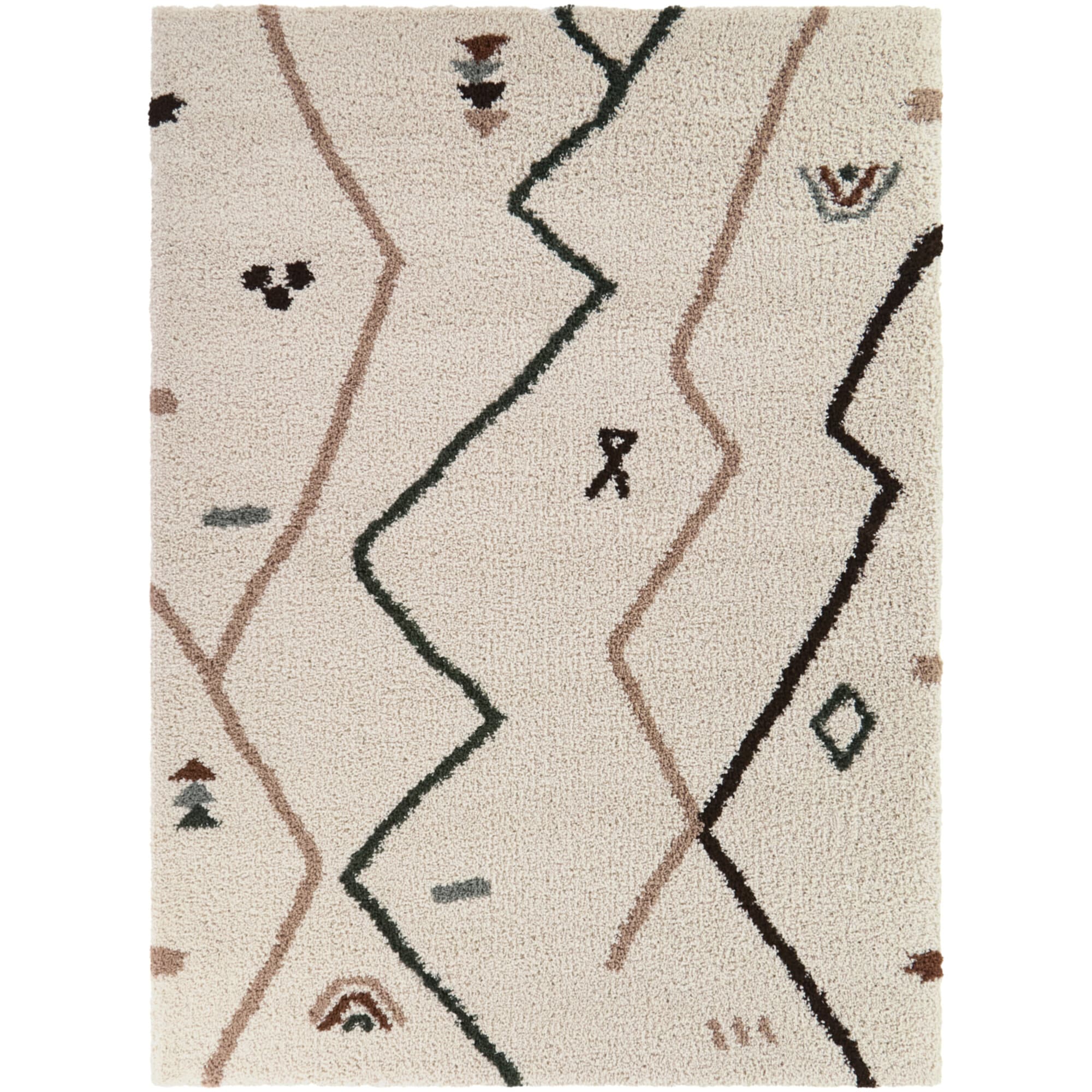 Balta Thalia 5 x 7 Cream Moroccan Abstract Area Rug in the Rugs ...