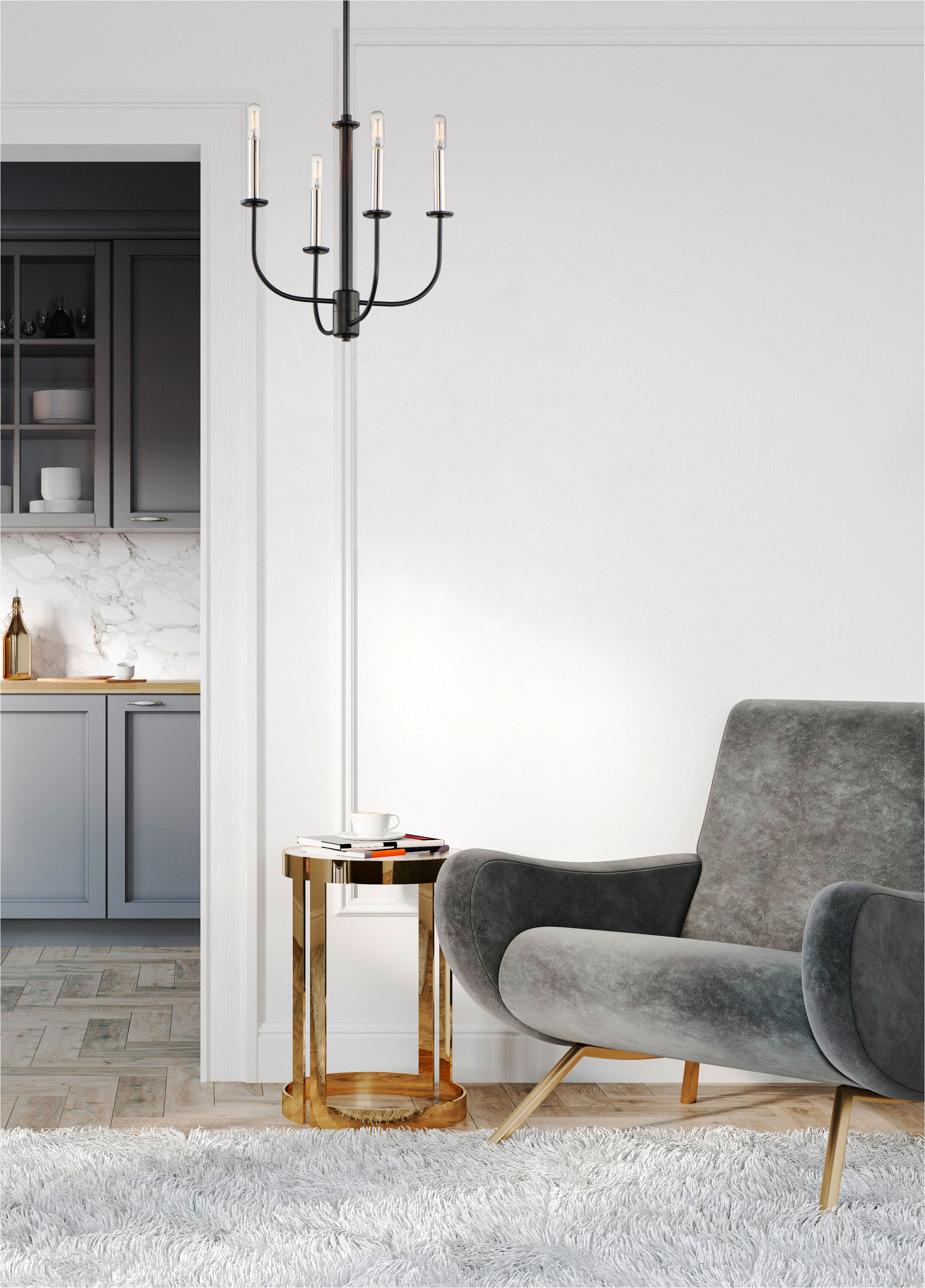 Maxim Lighting Wesley 4 -Light Multiple finishes Multiple colors Steel ...