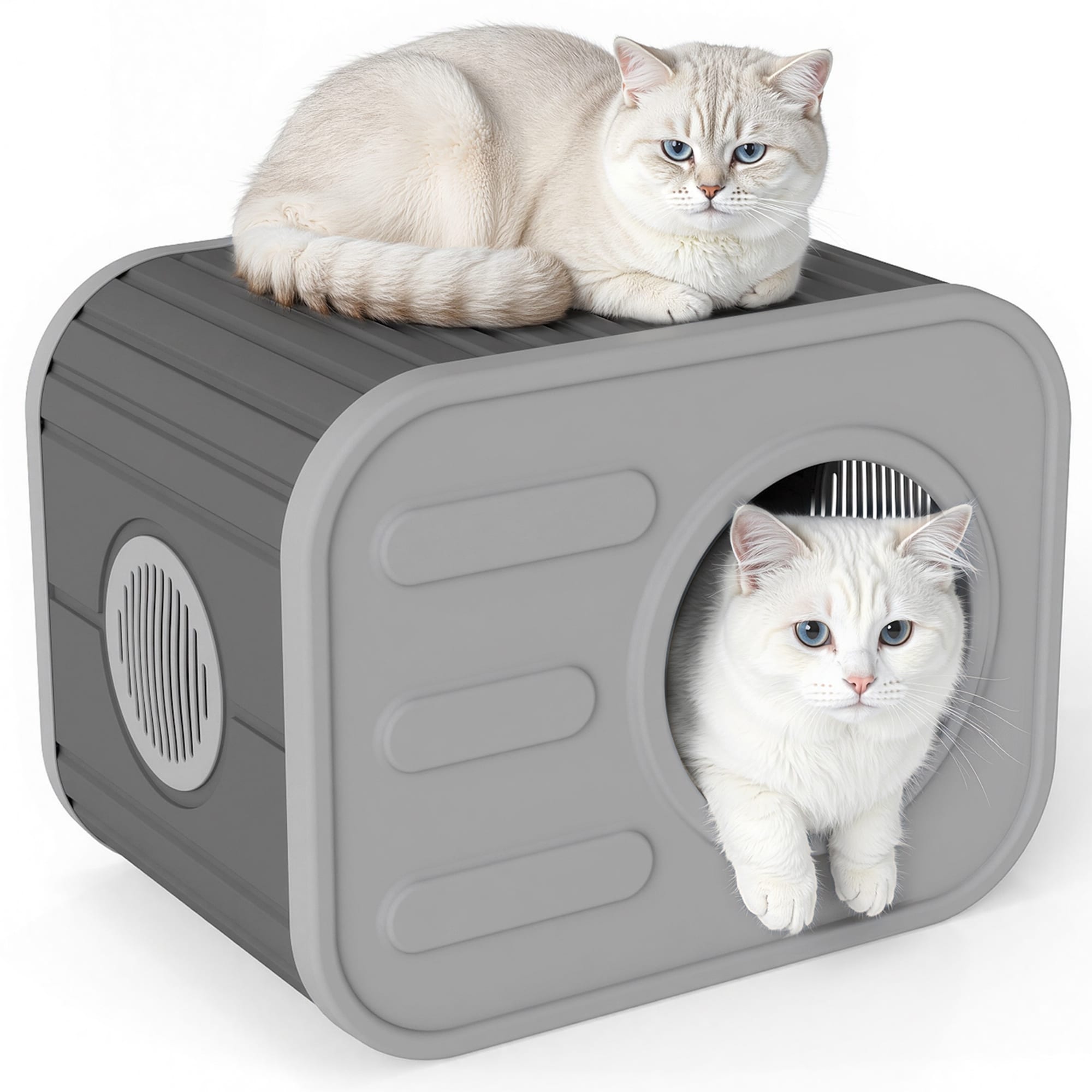 Patiozen Cat Houses for Outdoor Indoor Cats Insualted Outdoor Cat House ...