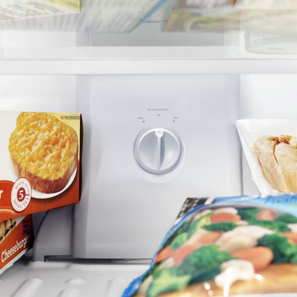 Whirlpool 18.2-cu ft Top-Freezer Refrigerator (Monochromatic Stainless ...