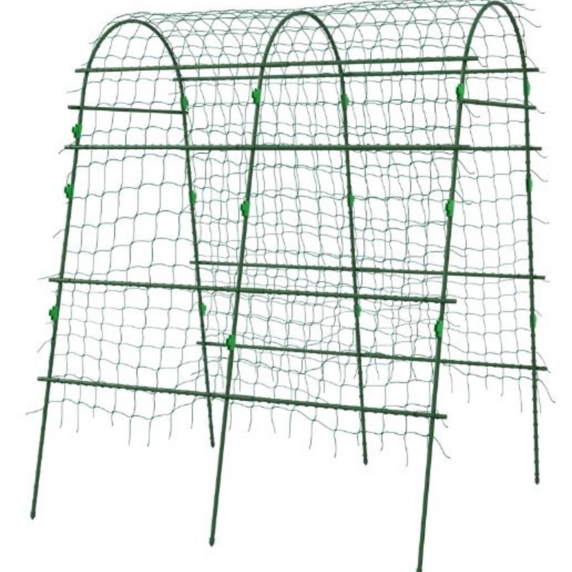 Wooakway A-Frame Arch Trellis Metal Garden Trellis for Climbing Plants ...