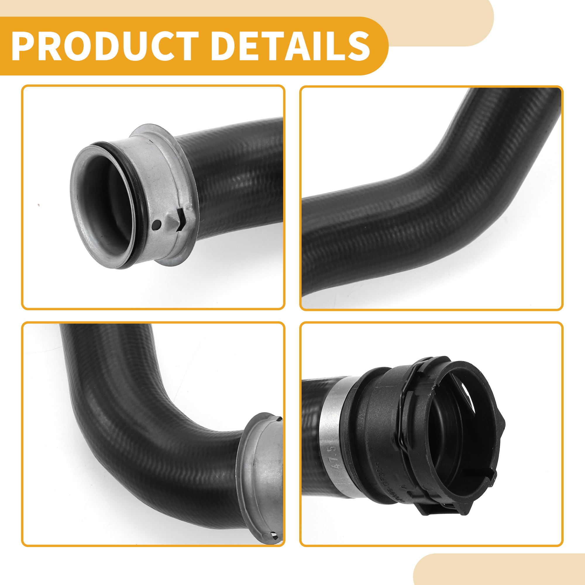 Unique Bargains Radiator Hose No.A2045018682 Upper Right Radiator ...
