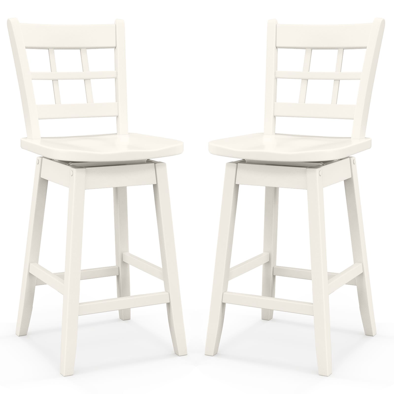 Ayelon Barstools Set of 2-White in the Bar Stools & Counter Stools ...