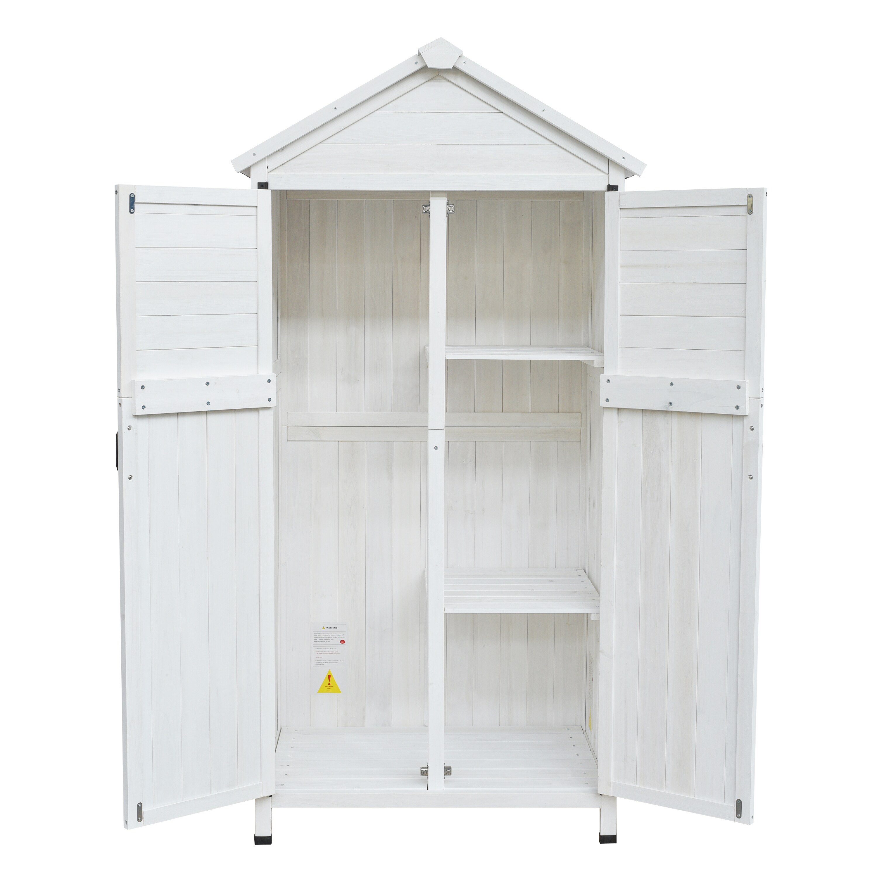 Christopher Knight Home Titan Outdoor Fir Wood 67-inch Storage Shed ...
