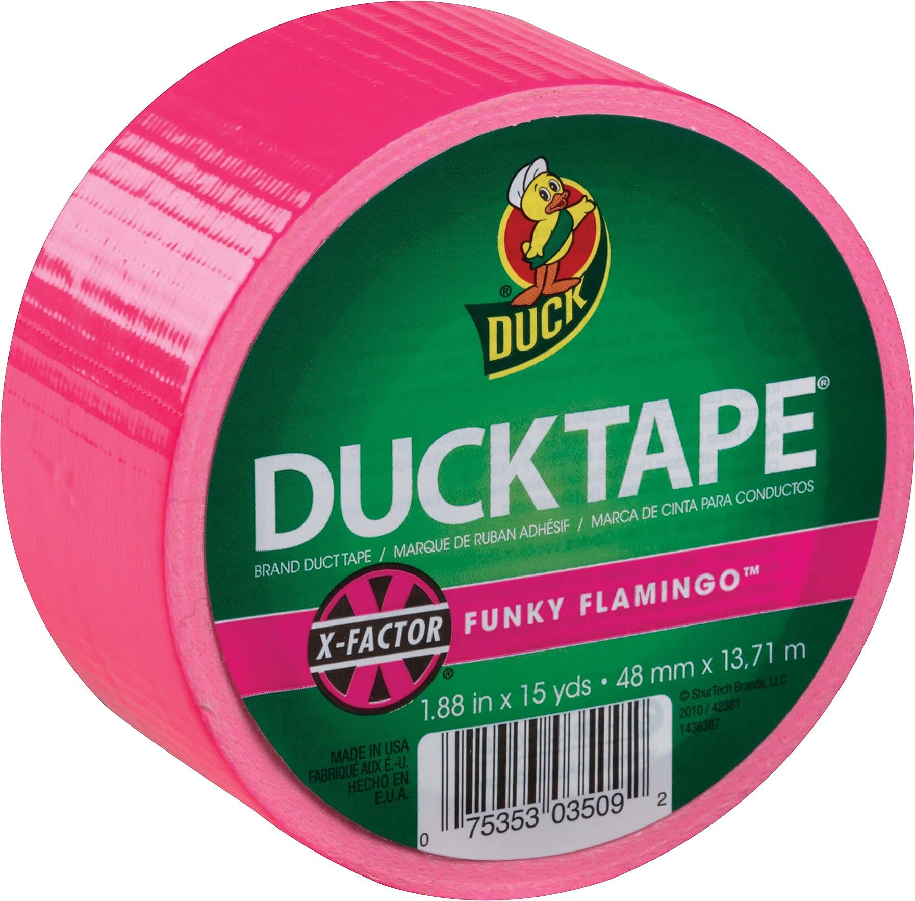 Duck Brand 1.88Inch x 15 Yards Neon Pink Duct Tape Roll in the Duct ...