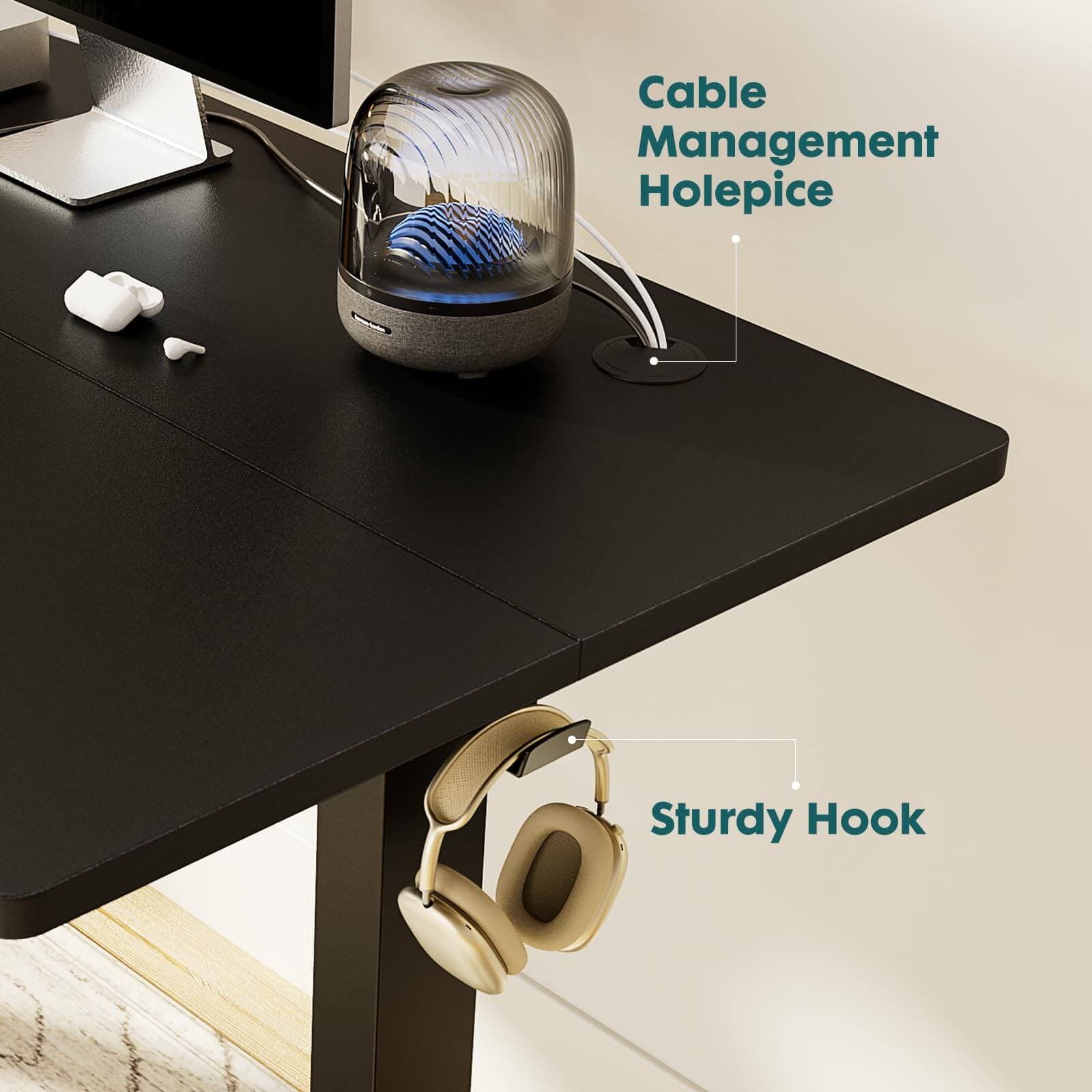 Flynama 63-in Black Modern/Contemporary Standing desk in the Desks ...