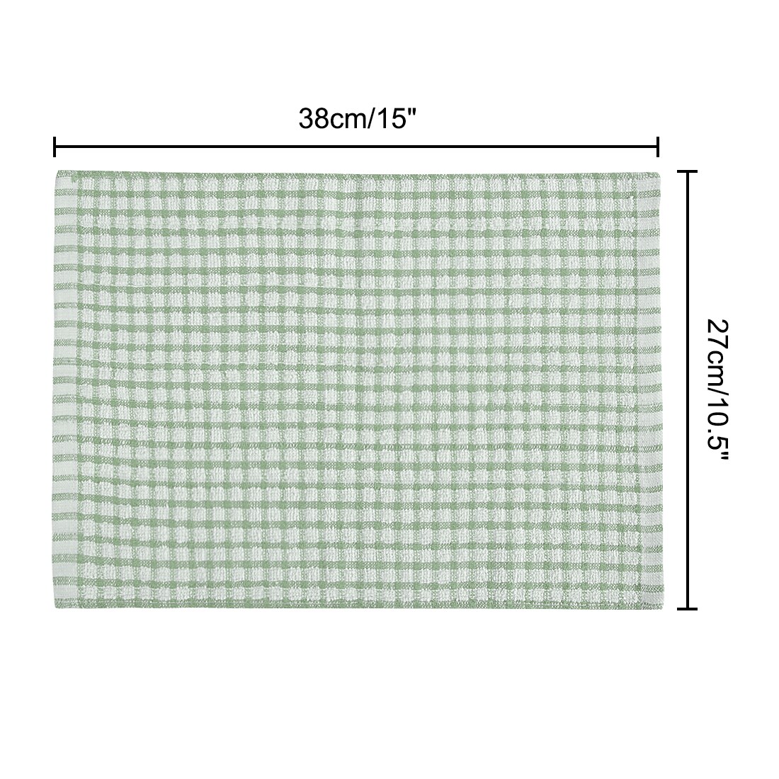 Unique Bargains Cotton Terry Small Kitchen Dish Cloth Absorbent and ...