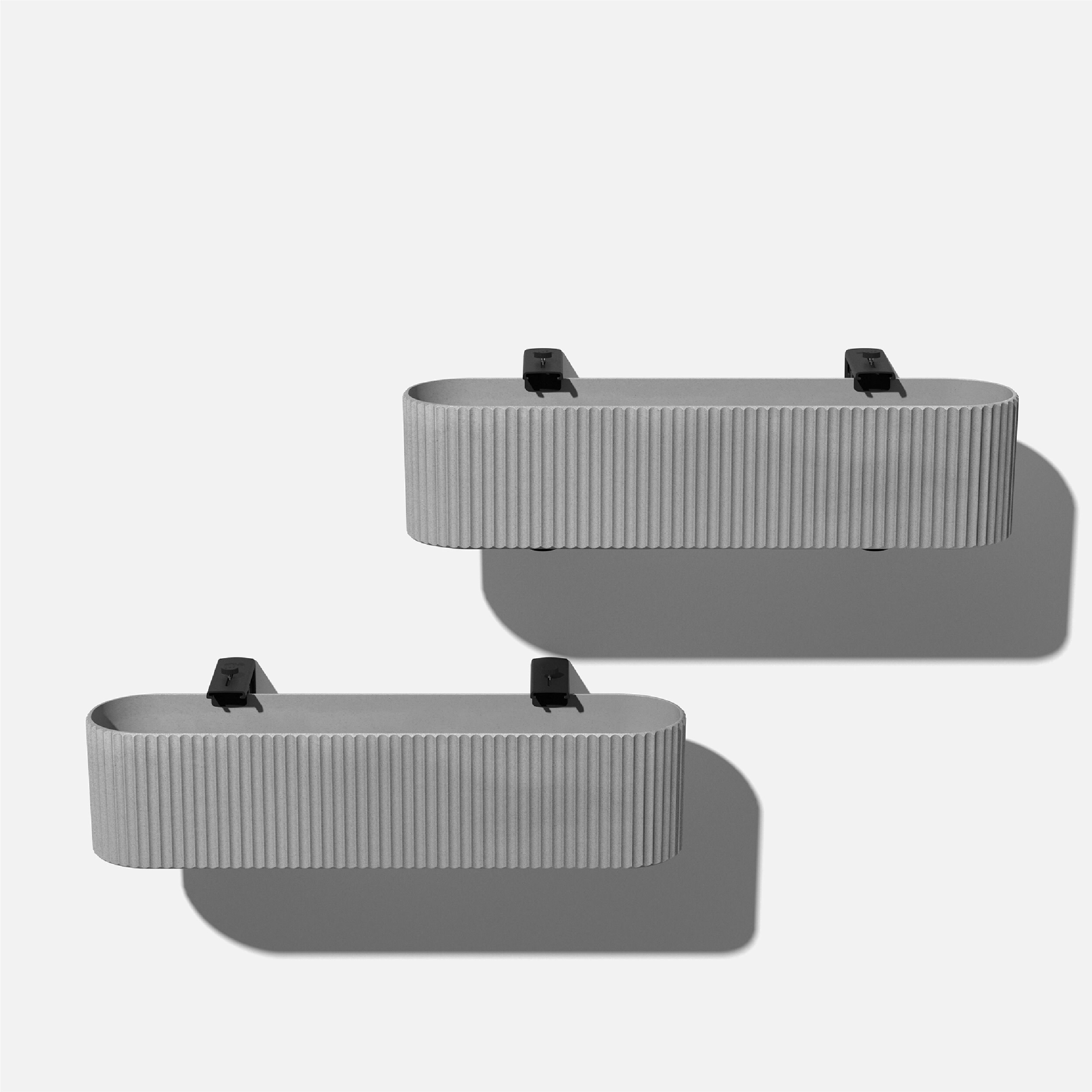 Veradek 2-Pack Rectangle 8.25-in W Large Gray Plastic Outdoor Railing ...