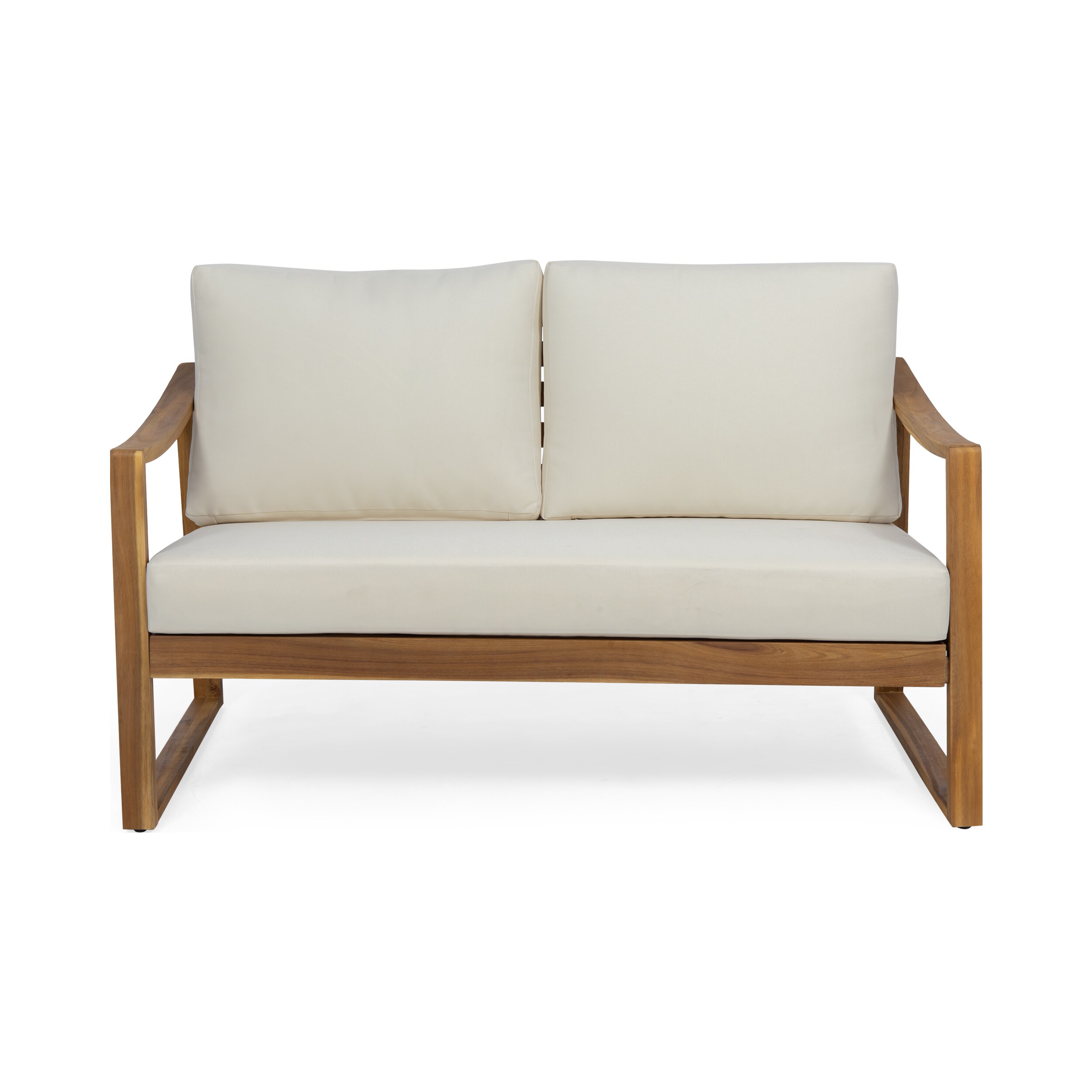 Christopher Knight Home Samwell Acacia Wood Outdoor Loveseat and Coffee ...
