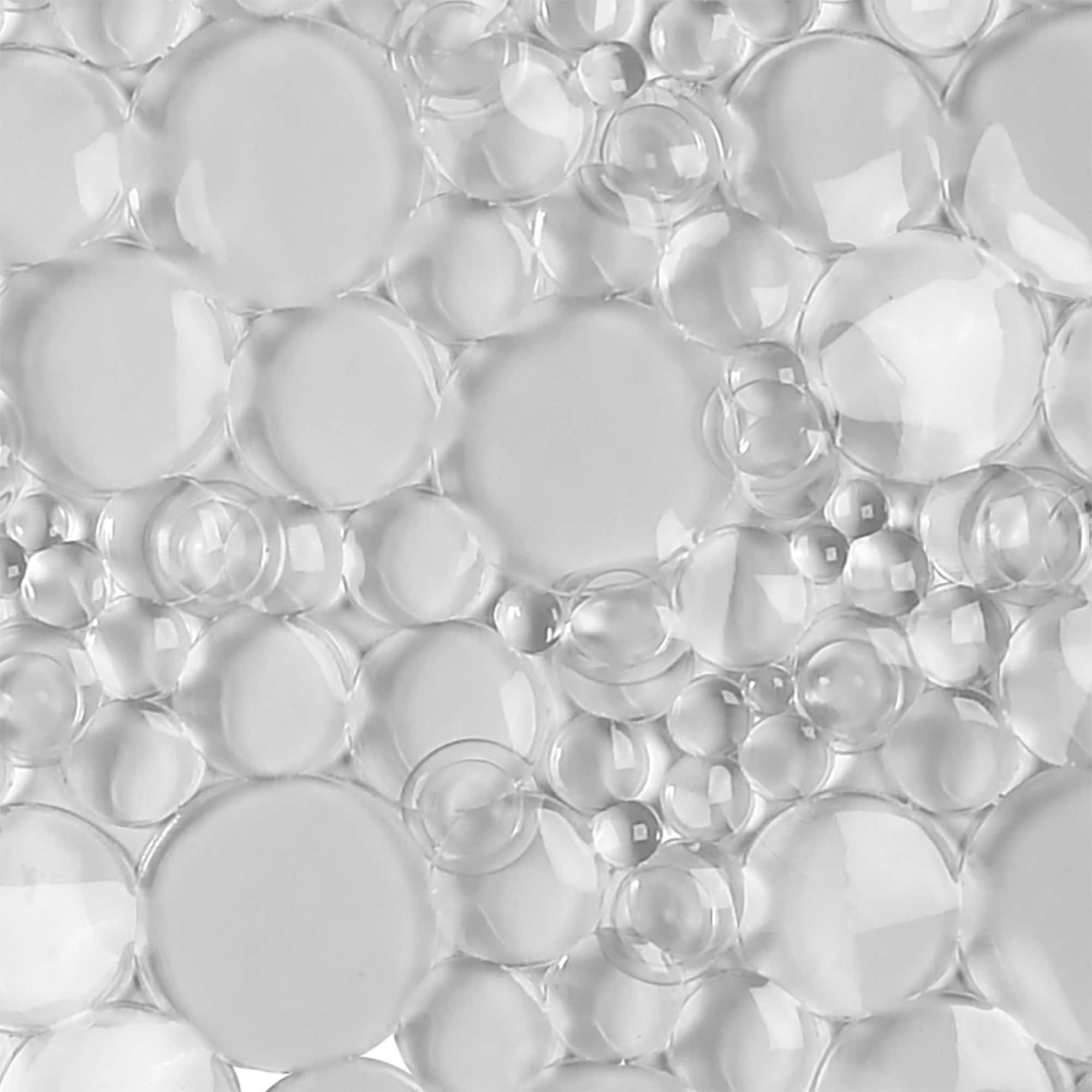 EVIDECO FRENCH HOME GOODS 20 x 20-in Bubbles Non-Slip Square Shower Mat ...