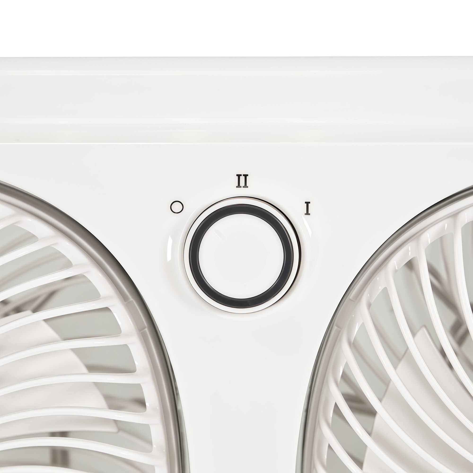 Numhew 9in 2-Speed Dual Window Fan White with 180 Degree Rotating Heads ...