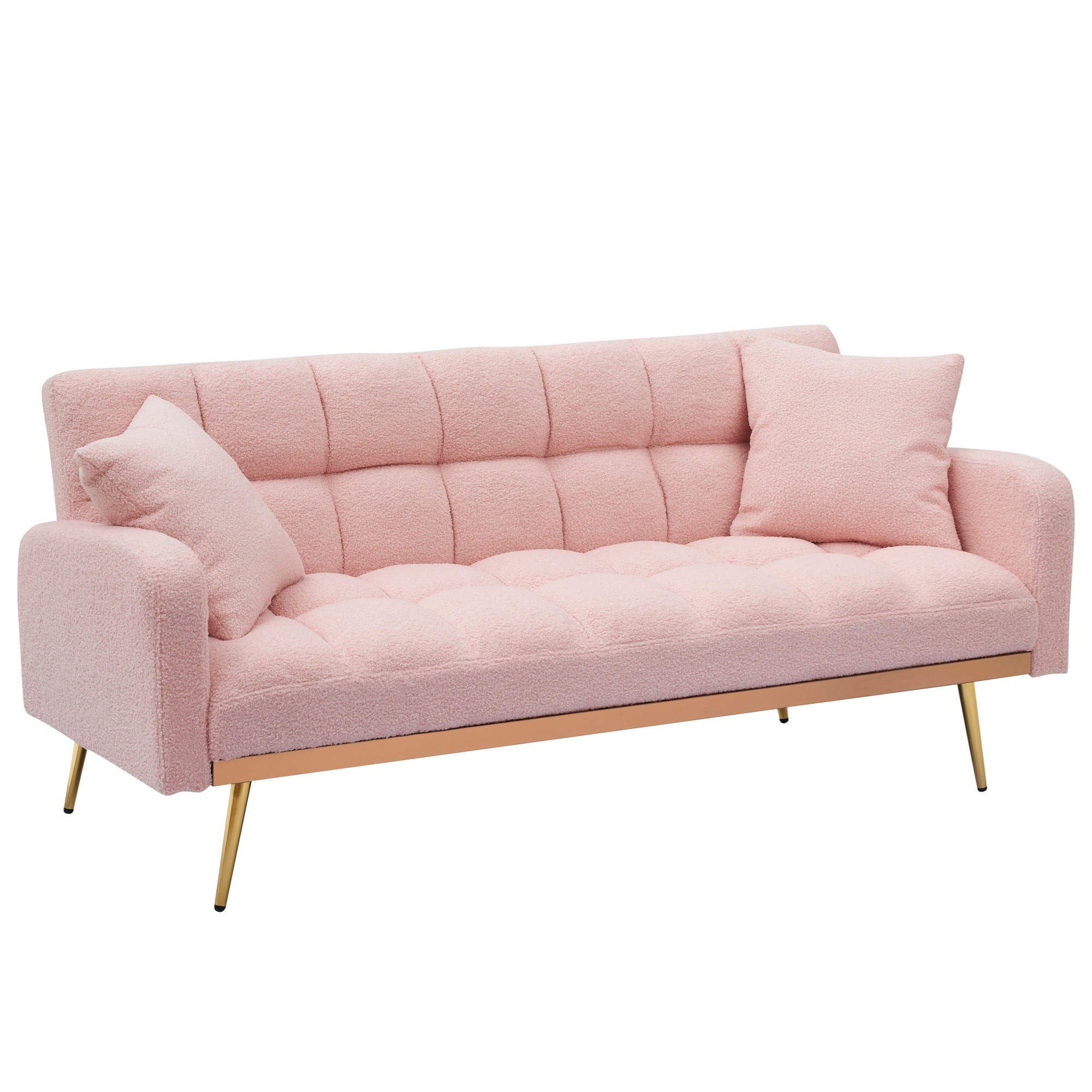 Bybafun Pink Contemporary/Modern Polyester Sofa bed in the Futons ...