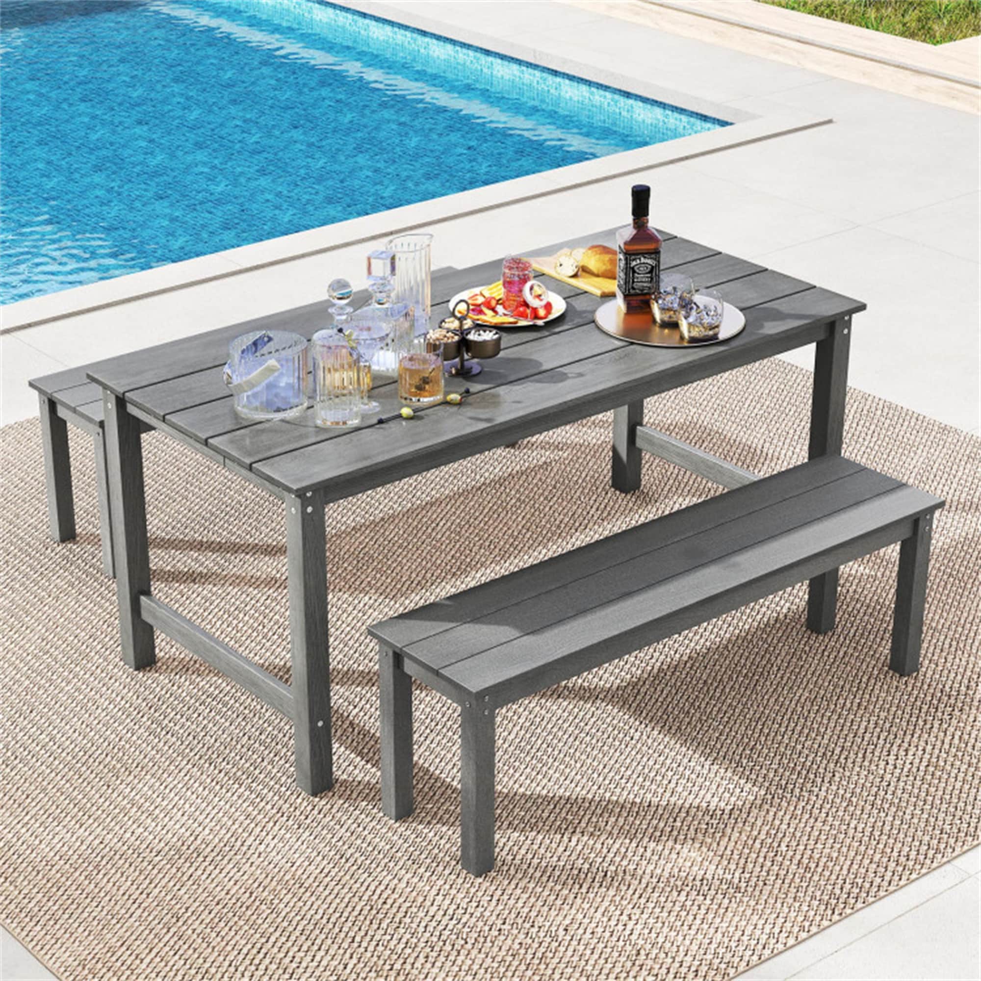 Outdoor Dining Table Set Patio Furniture Sets at Lowes.com