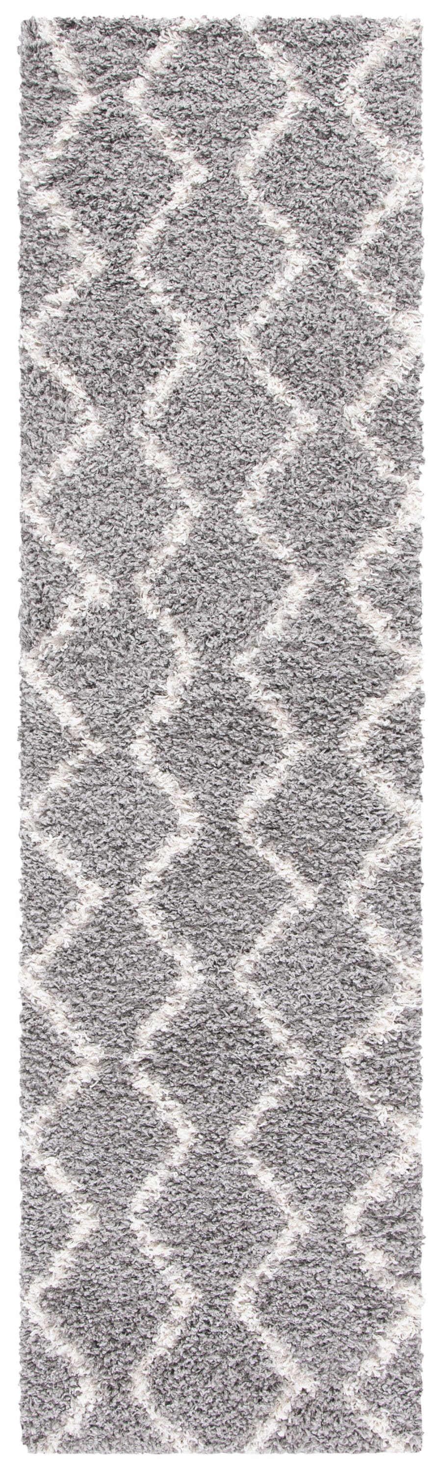 Safavieh Venus Shag 680J Grey Ivory 2 X 8 Runner Rug in the Rugs ...