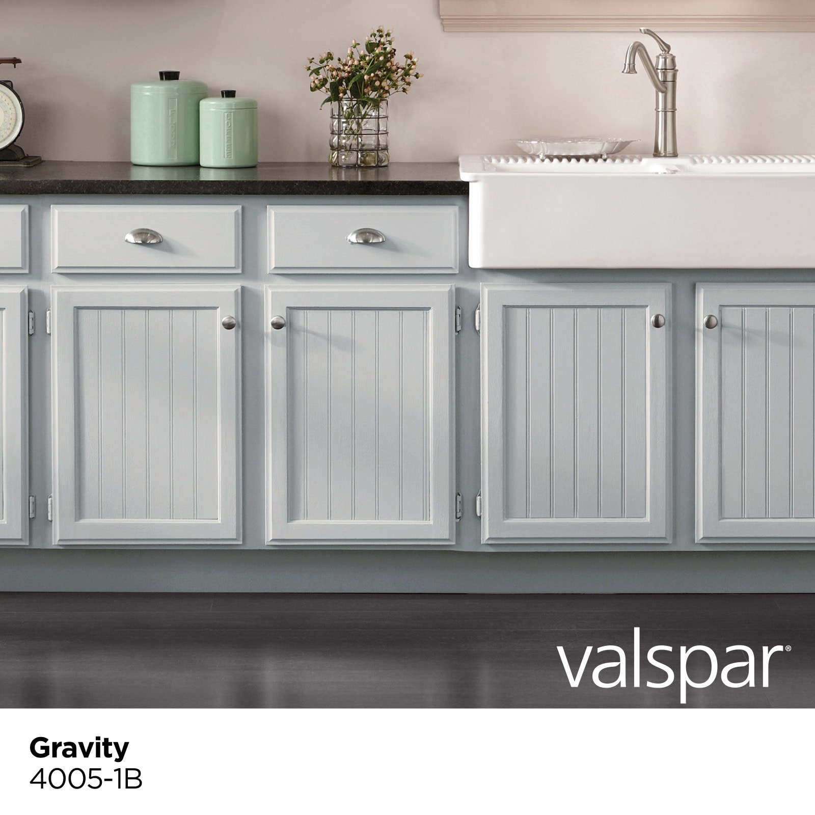 Valspar Satin Gravity 4005 1b Cabinet and Furniture Paint Enamel 1 quart in the Cabinet Furniture Paint department at Lowes