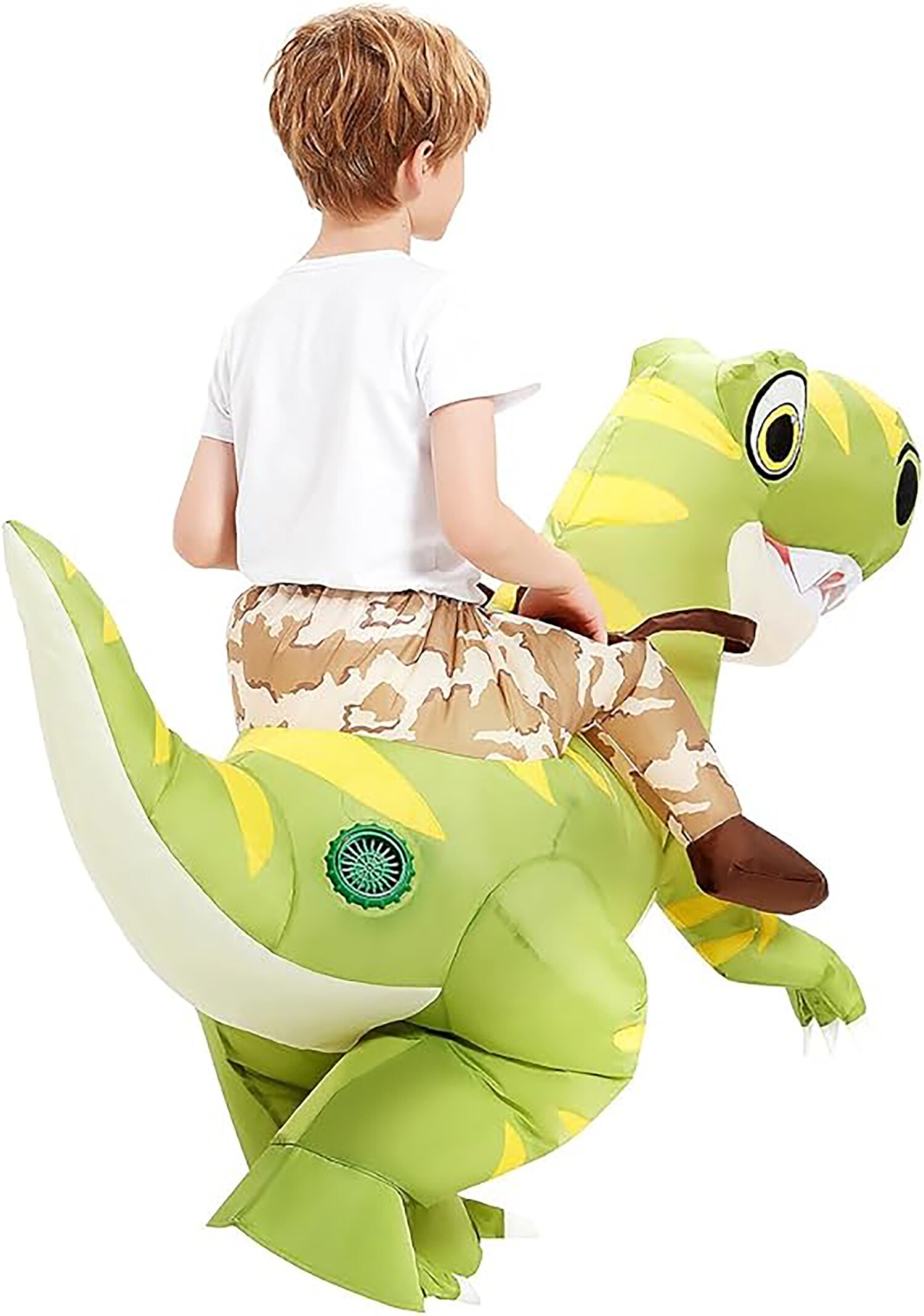 GOOSH GOOSH 36 inch Inflatable Dinosaur Costume Kids Halloween Blow up ...