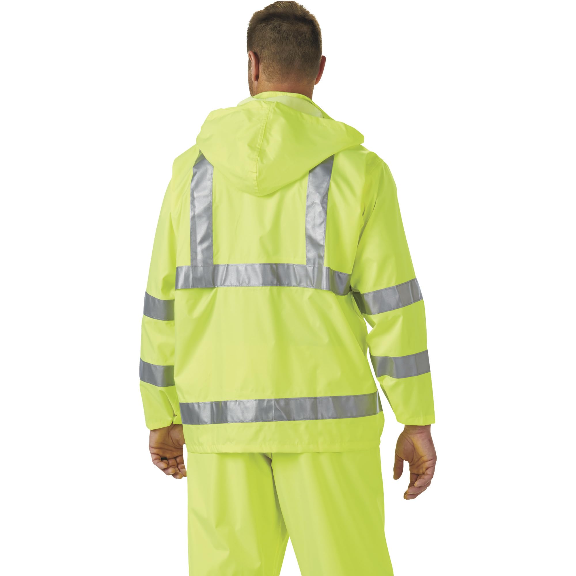 West Chester XL ANSI Class 3 Hi-Vis Yellow 3-Piece Rain Suit in the ...