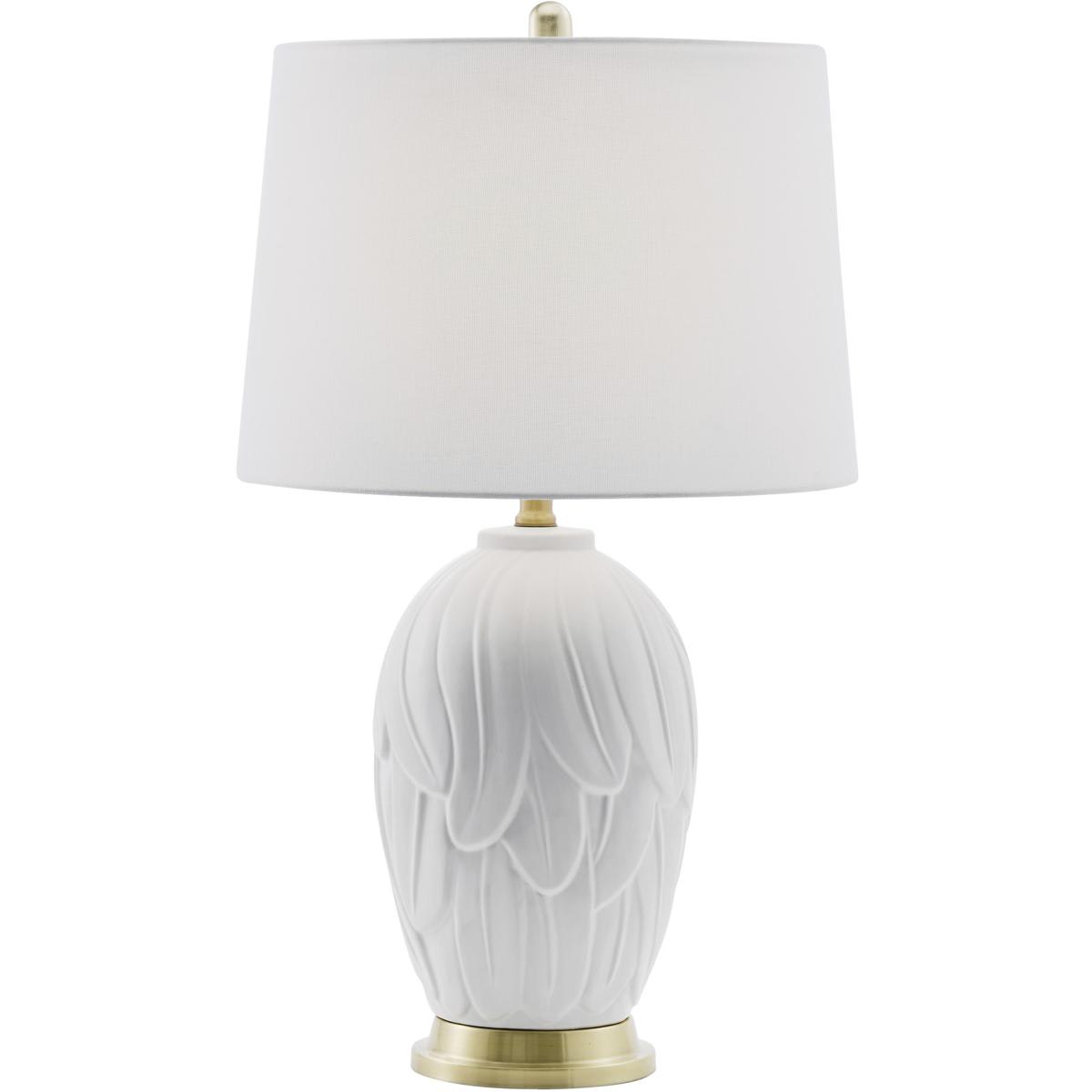 Lite Source LS-23708 Farida 27 inch 15000 watt White Table Lamp ...