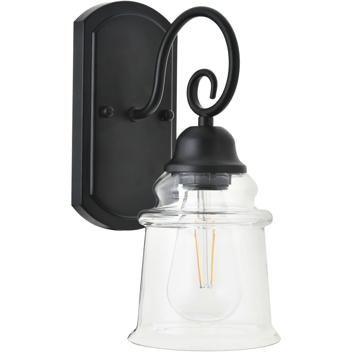 Elegant Lighting Living District LD4007W5BK Spire 1 Light 51 inch Black ...
