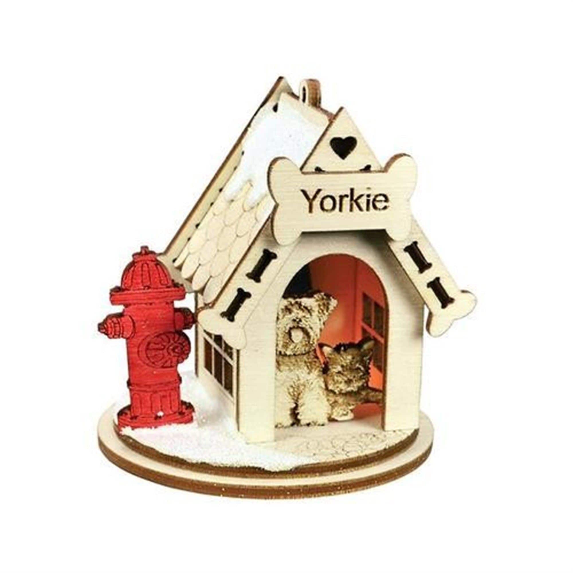 Old World Christmas K-9 Cottage Wooden Doghouse Ornament for Christmas ...