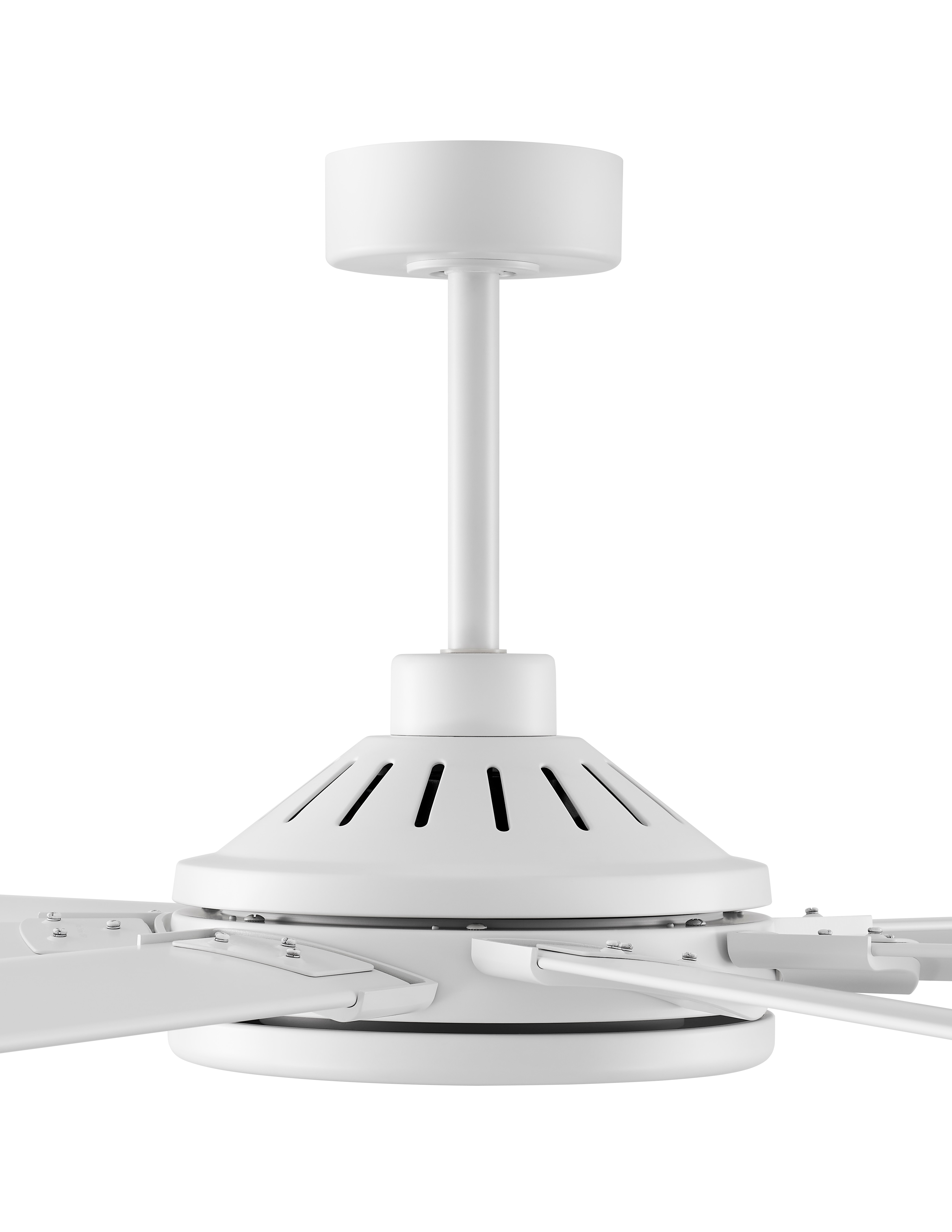 Harbor Breeze Megalodon 120-in Matte White with Matte White Blades ...