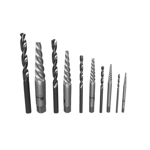 IRWIN Hanson 10-Pack Cobalt Steel Set Screw Extractor and Drill Bit Set ...