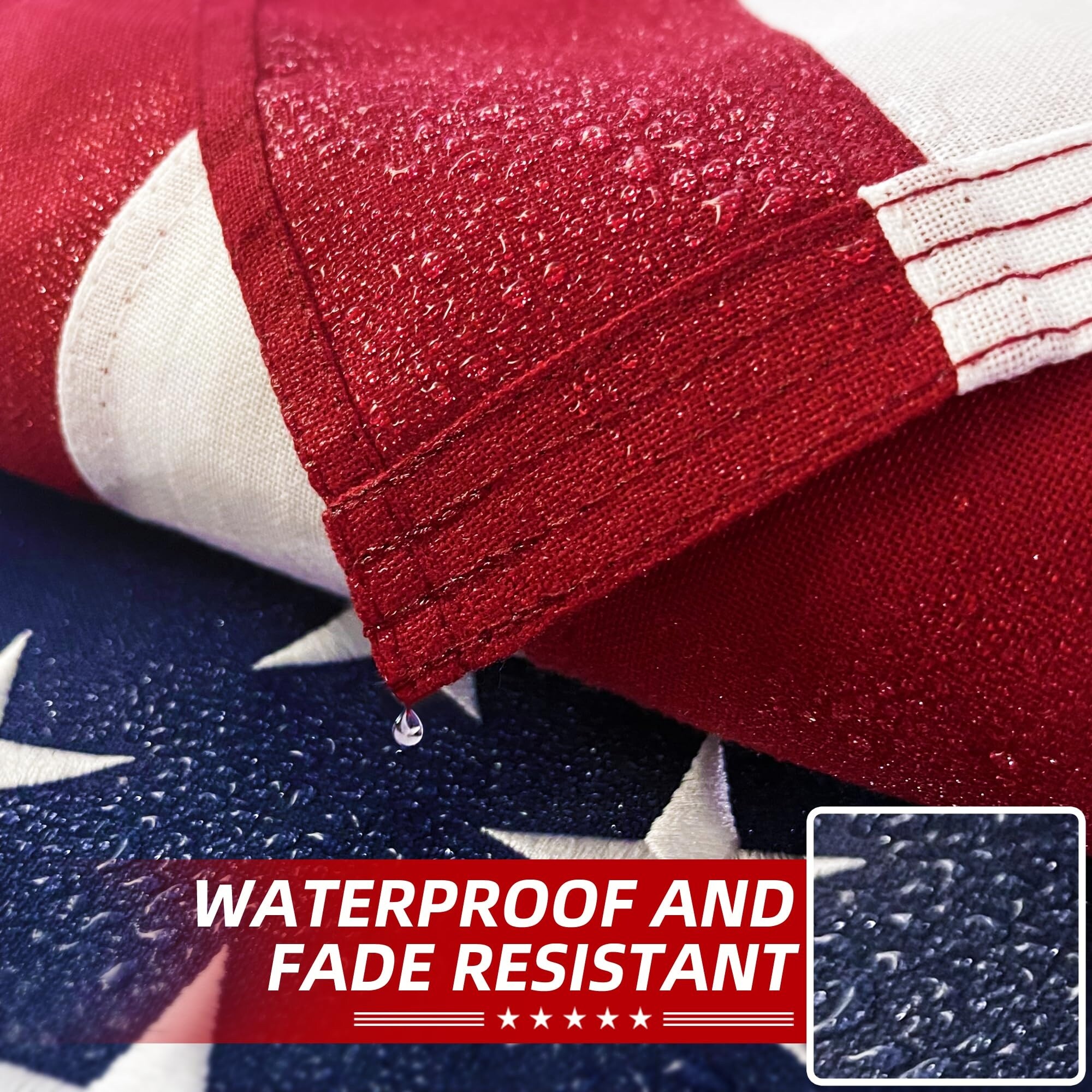 Adrinfly American Flag 4x6 Ft Outdoor Heavy Duty Spun Polyester Fade ...
