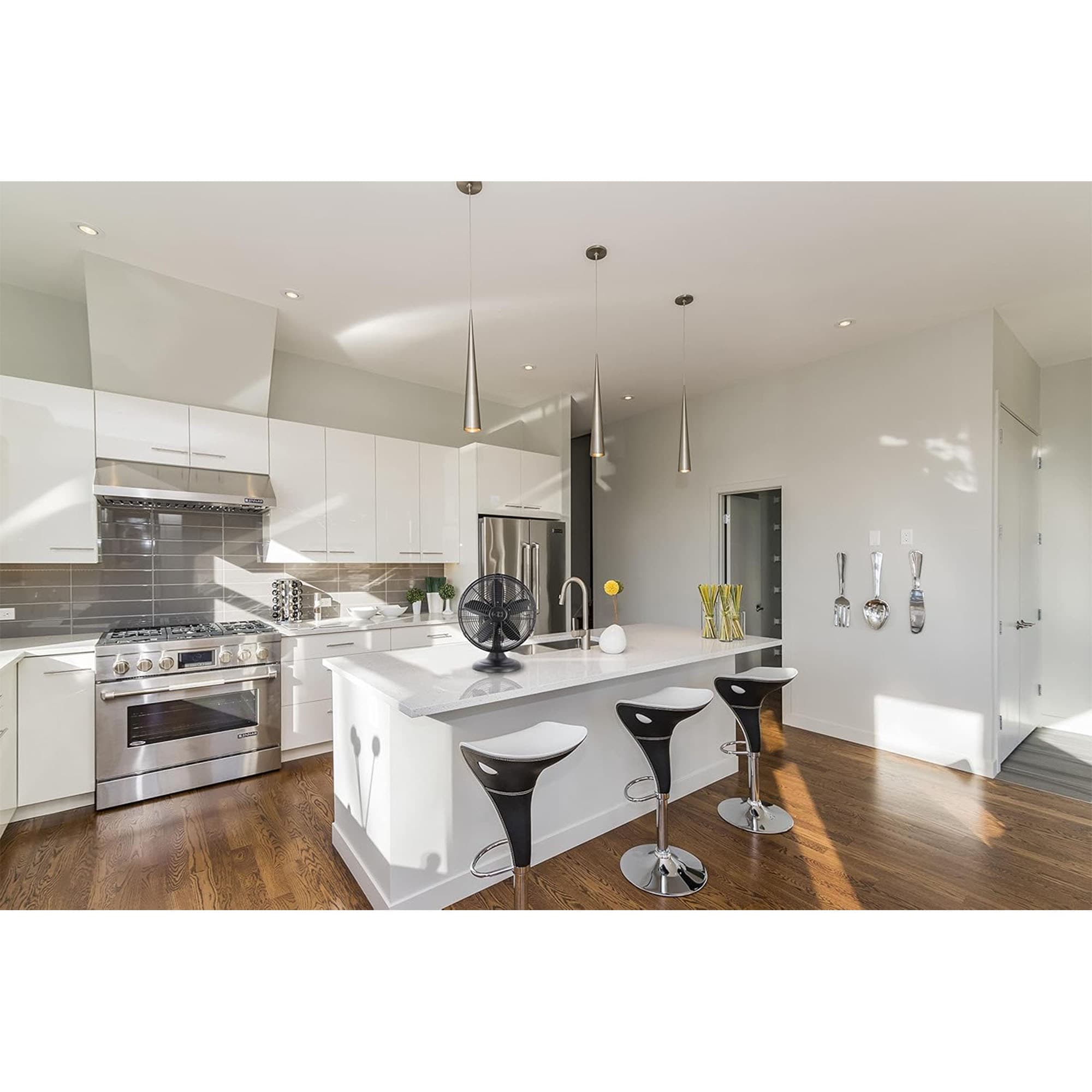 Good Housekeeping All-Metal Oscillating Retro Desk Fan 12 Inch ...