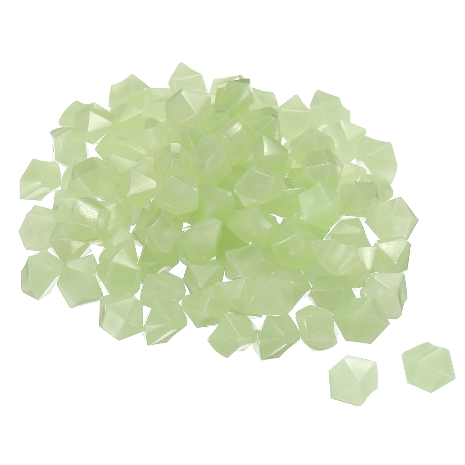 Unique Bargains 100pcs Glow Rocks 10-15mm Glow Pebbles Decoration in ...