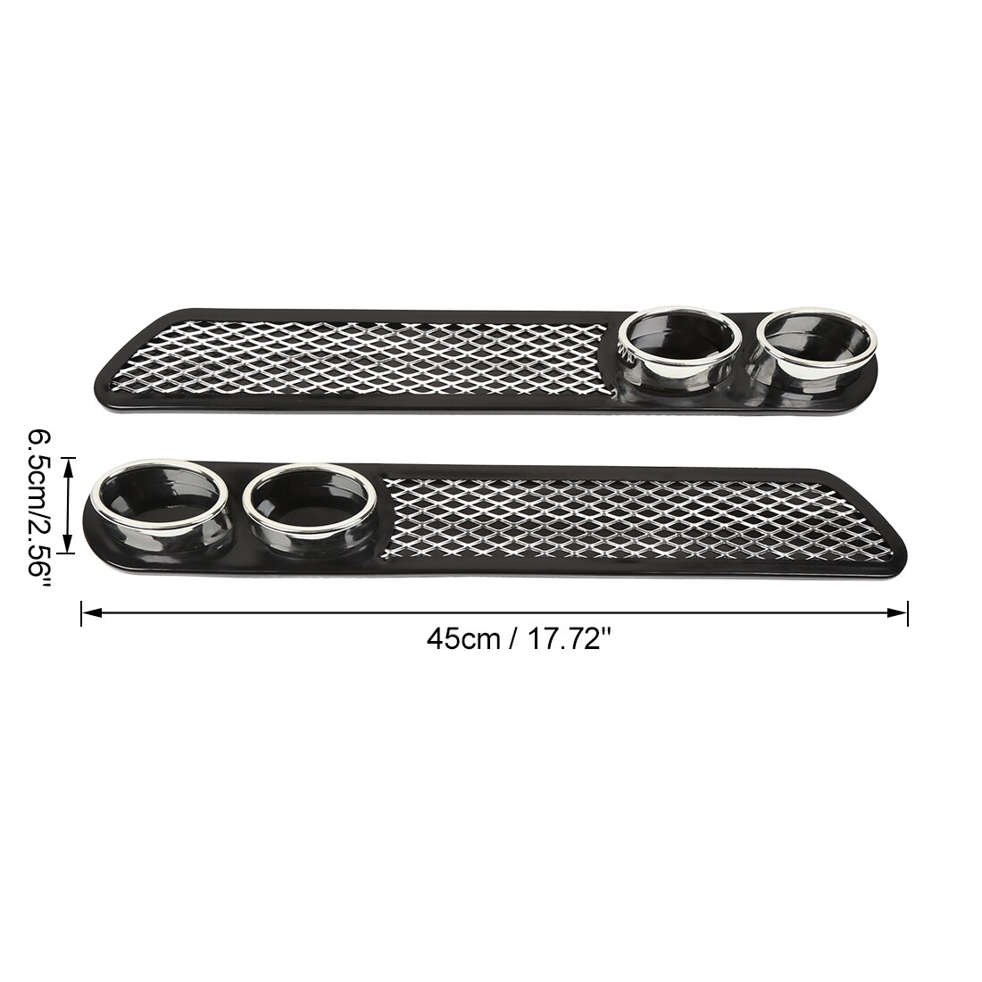 Unique Bargains 2pcs Car Sticker Side Air Flow Intake Grille Side Hood ...