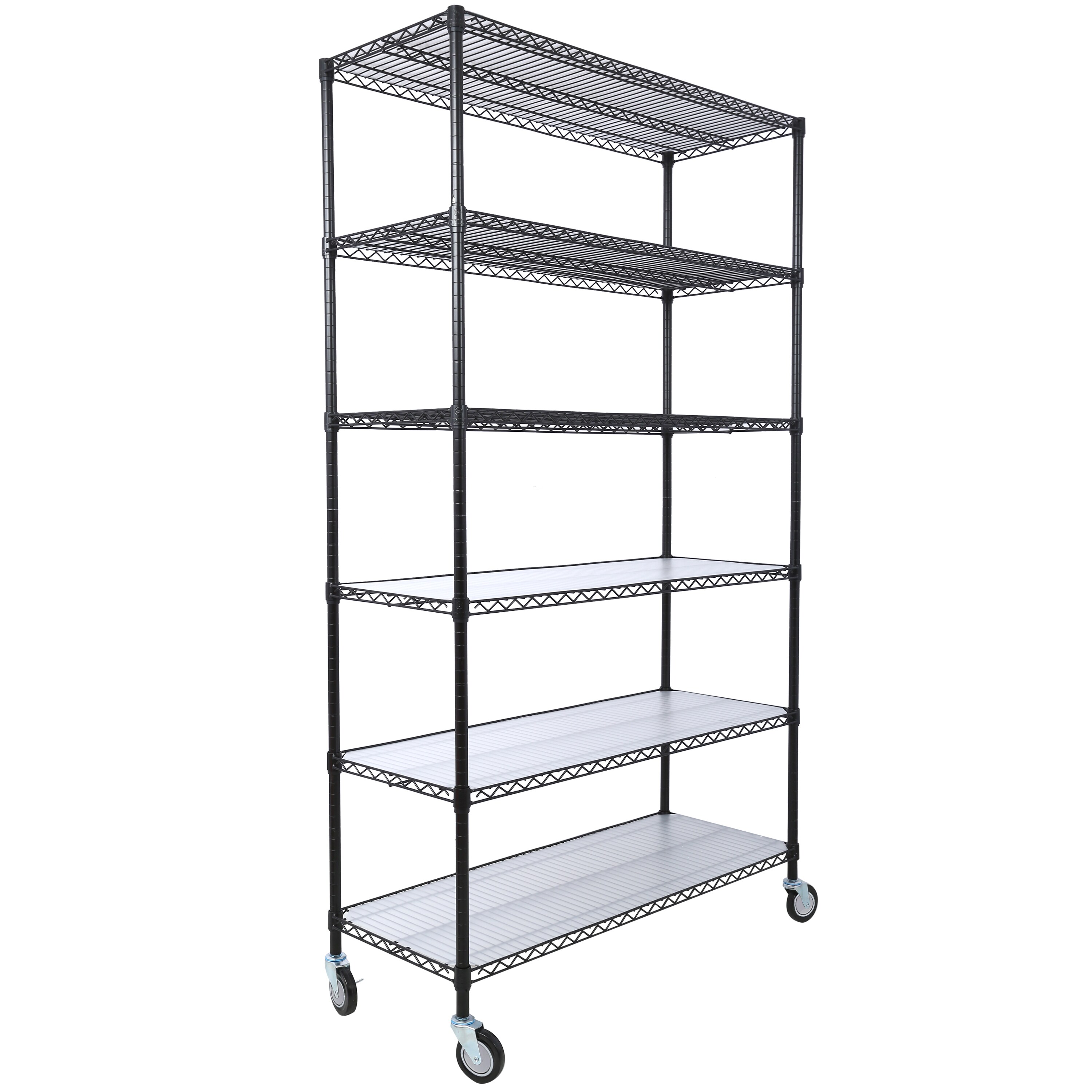 Tinyhomie 6 Tier 6000lbs Capacity NSF Metal Shelf Wire Shelving Unit ...