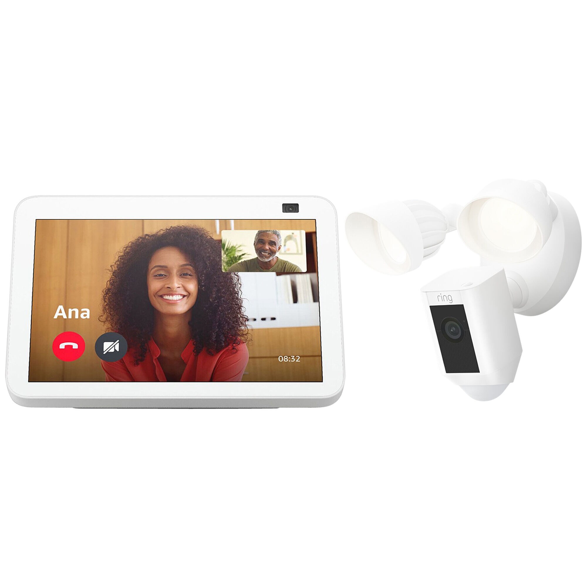 Shop Amazon Echo Show 8 (2nd Gen) - White + Ring Floodlight Camera ... Shop Amazon Echo Show 8 (2nd Gen) - White + Ring Floodlight Camera ...
