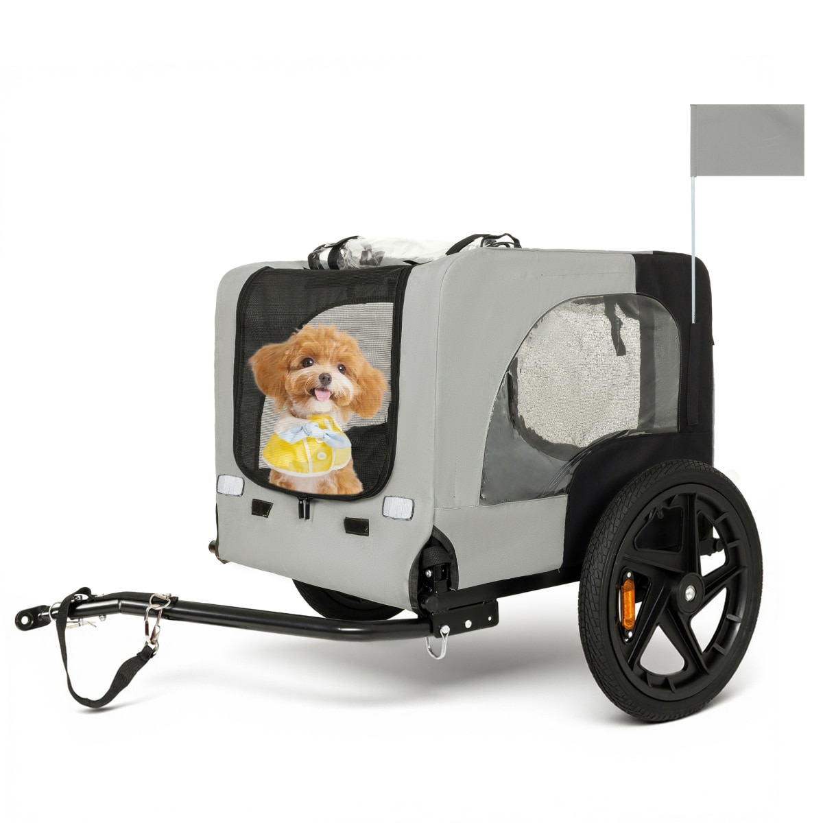 Streamdale Furniture Streamdale Heavy Duty Collapsible Pet Bike Trailer ...