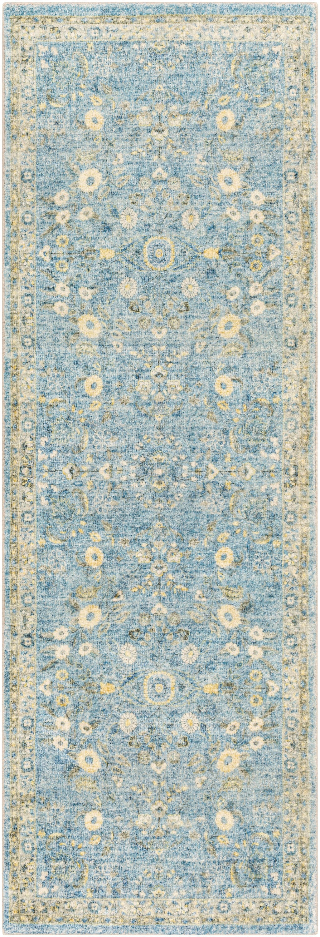 Livabliss 2 X 7 (ft) Denim Indoor Vintage Runner Rug ERN2311-2676 at ...
