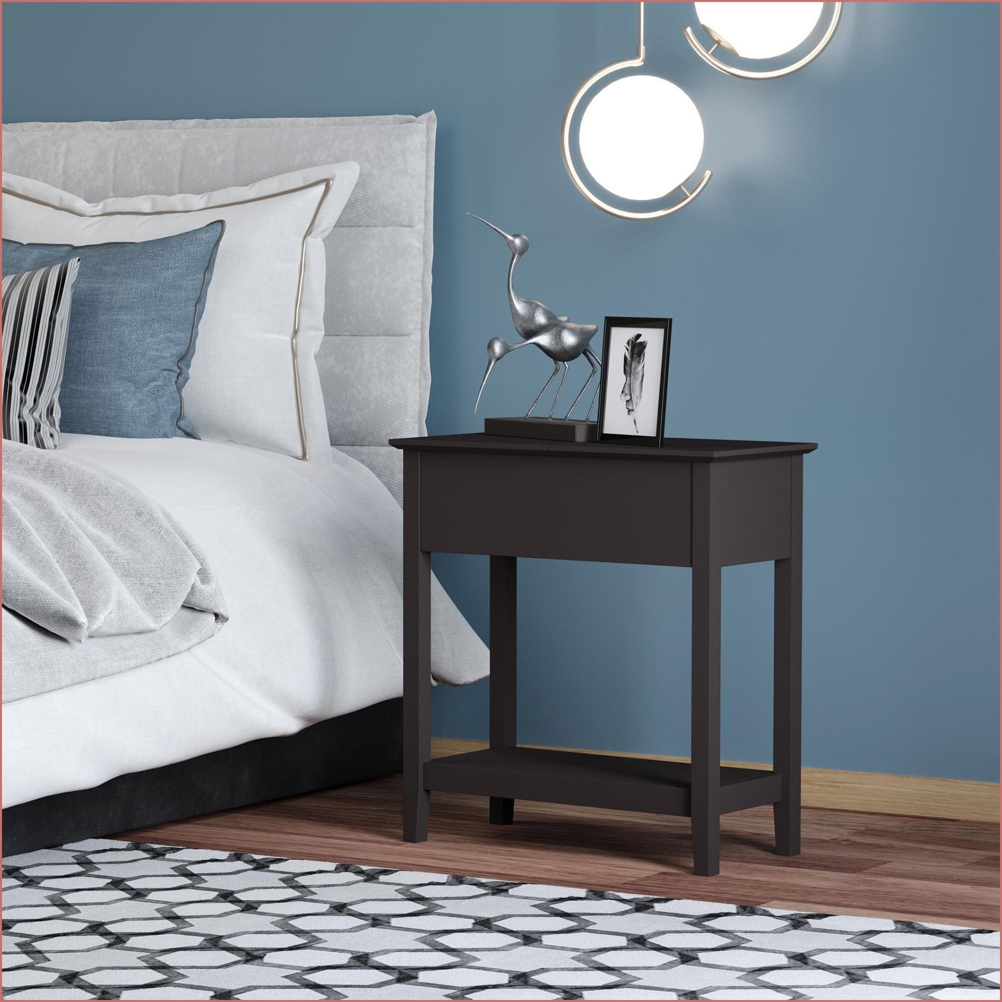 Watnature Dark Coffee Narrow Flip Top Coffee Table for Living Room ...