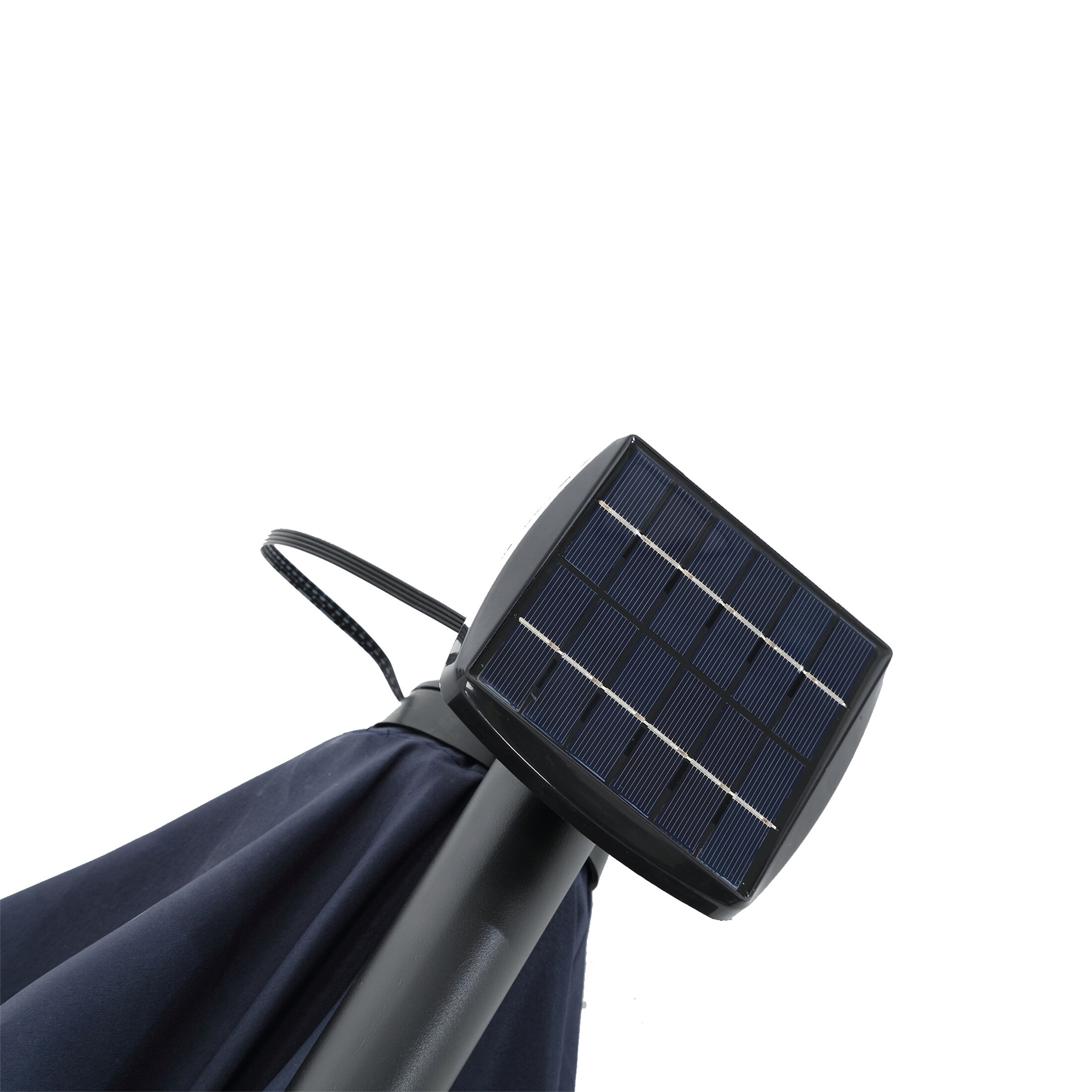 Damerin 5.8-ft Steel Blue Garden Patio Umbrella Z-PU14 at Lowes.com