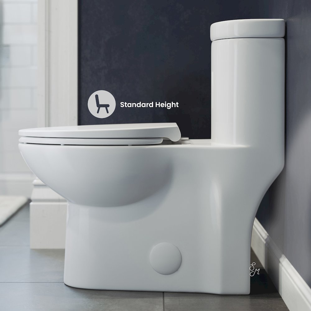 Swiss Madison Sublime One Piece Elongated Toilet Dual Flush Black ...