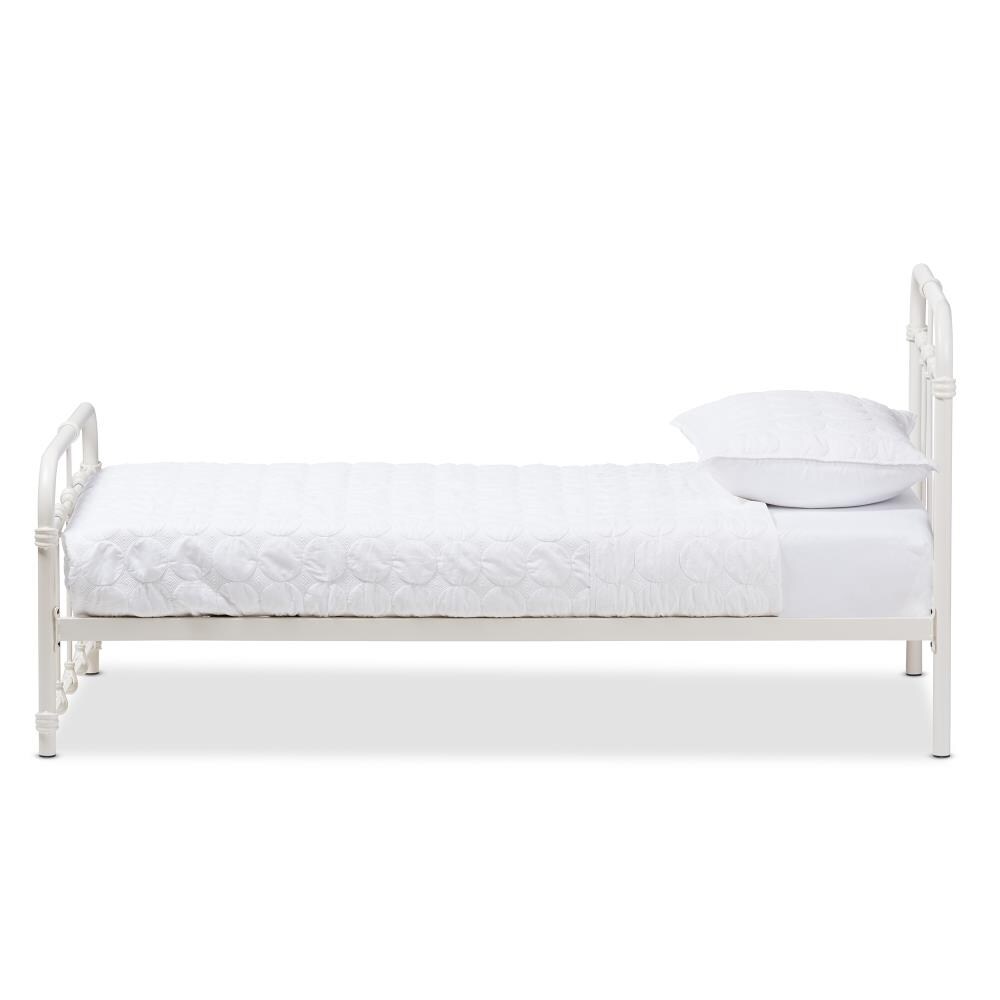 Baxton studio mandy vintage industrial metal platform bed store