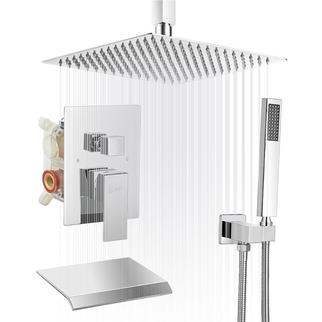 Bwe A 95014 Shower Faucet Polished Chrome 1 Handle Multi Function
