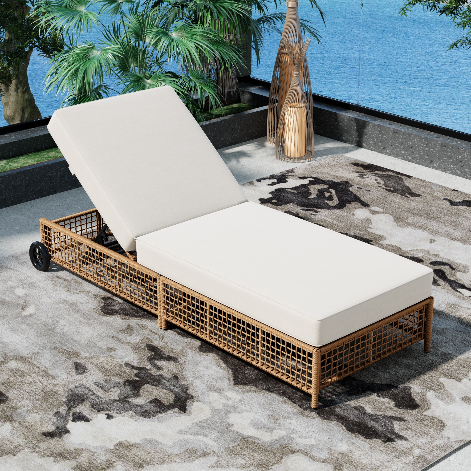 Outdoor Lounge Chair, Patio Chaise Lounge Patio Furniture at Lowes.com