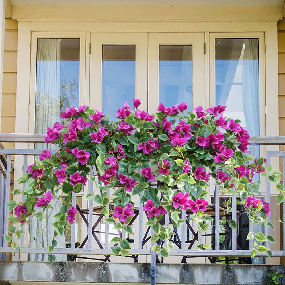 WhizMax Artificial Hanging Flowers Bunch Fake Plants Bouquets ...