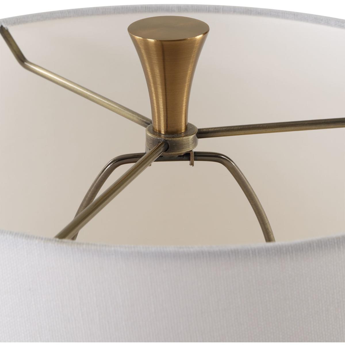 Uttermost 30343-1 Colette Table Lamp Ivory Stone with Brass and Crystal in the Table Lamps ...
