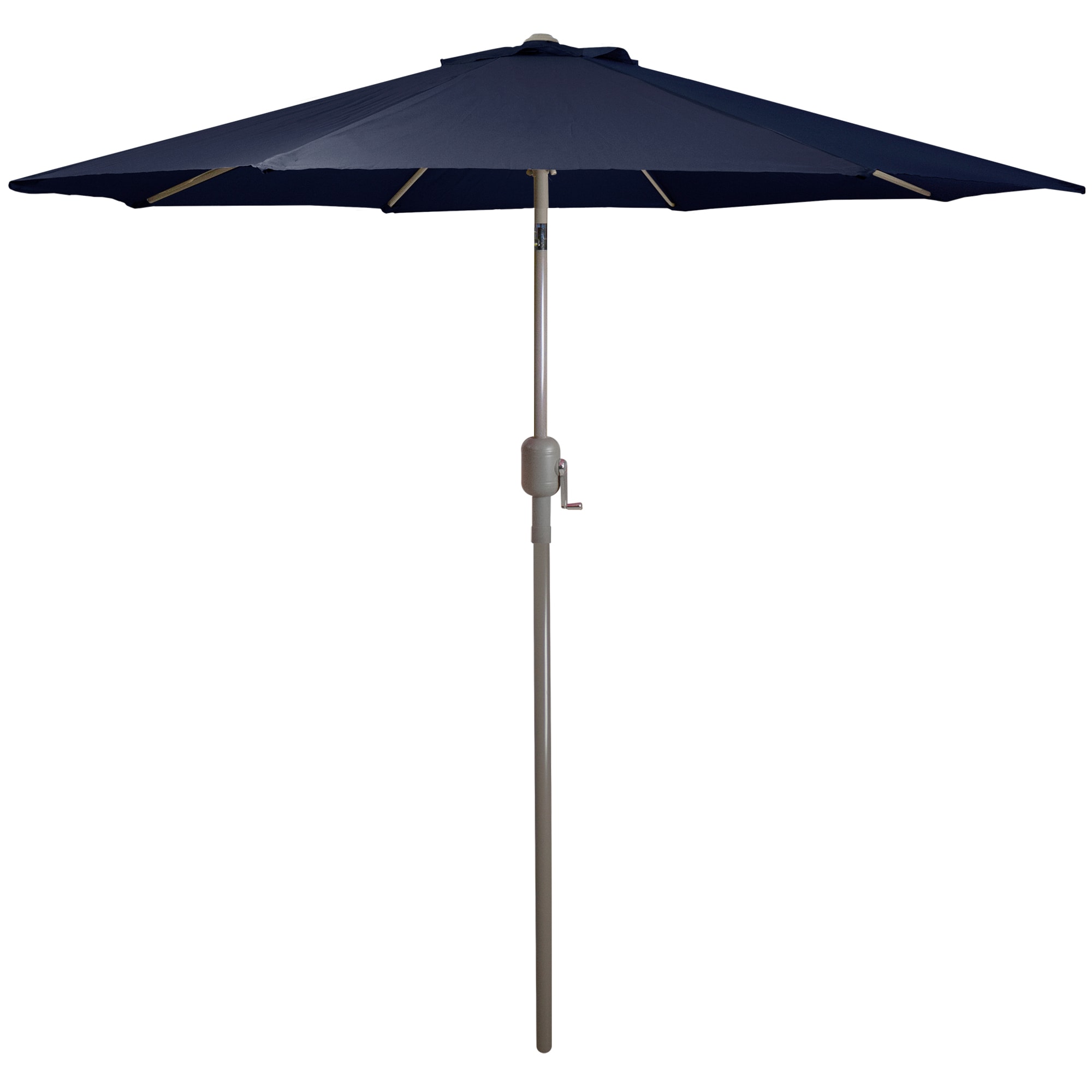 Northlight 9-Feet Aluminum Blue Crank Misting Patio Umbrella in the ...